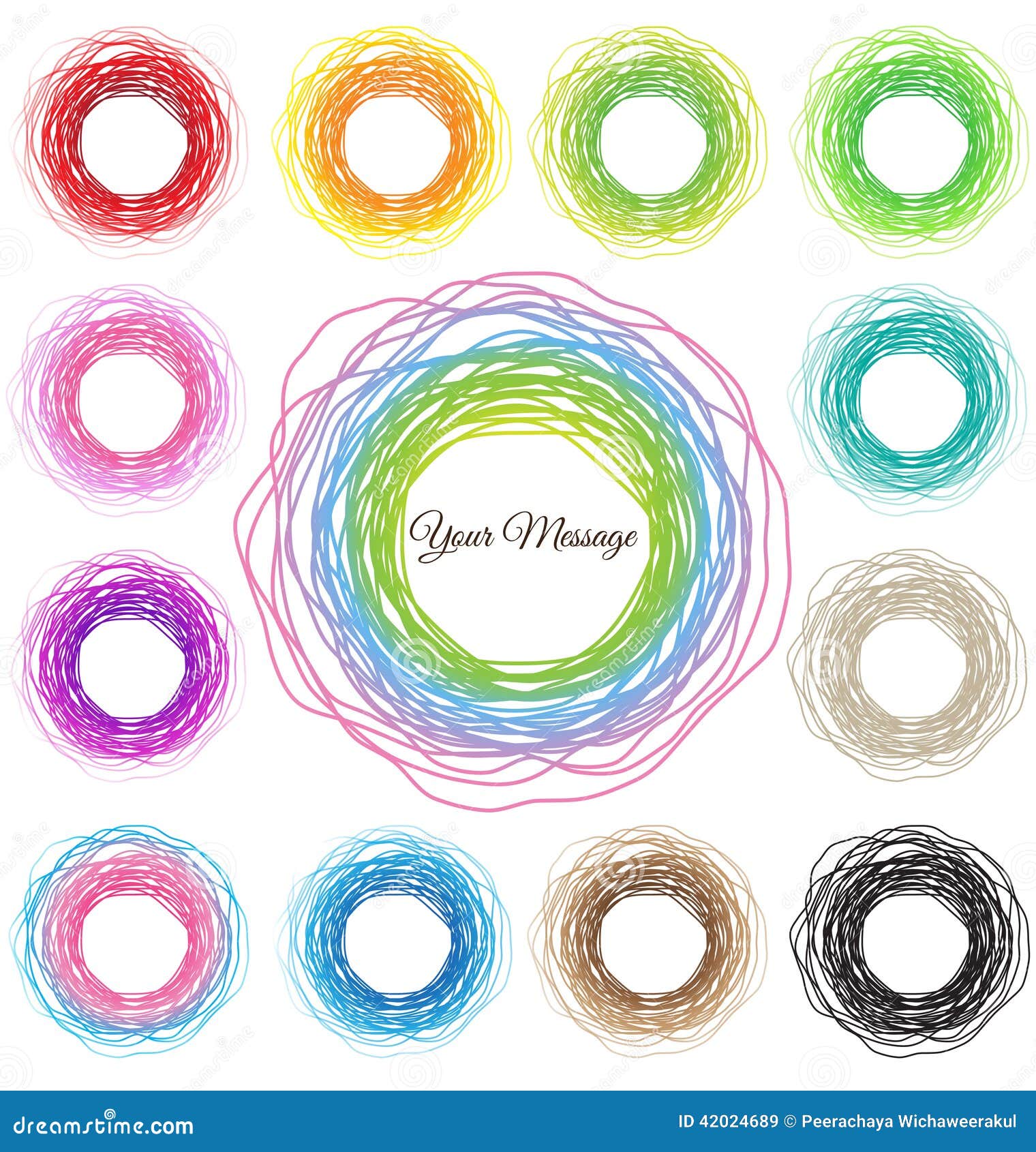 Hand Drawn Colorful Circles Abstract Set Stock Vector - Illustration of ... Hand Drawn Colorful Circles Abstract Set Stock Vector - Illustration of ...