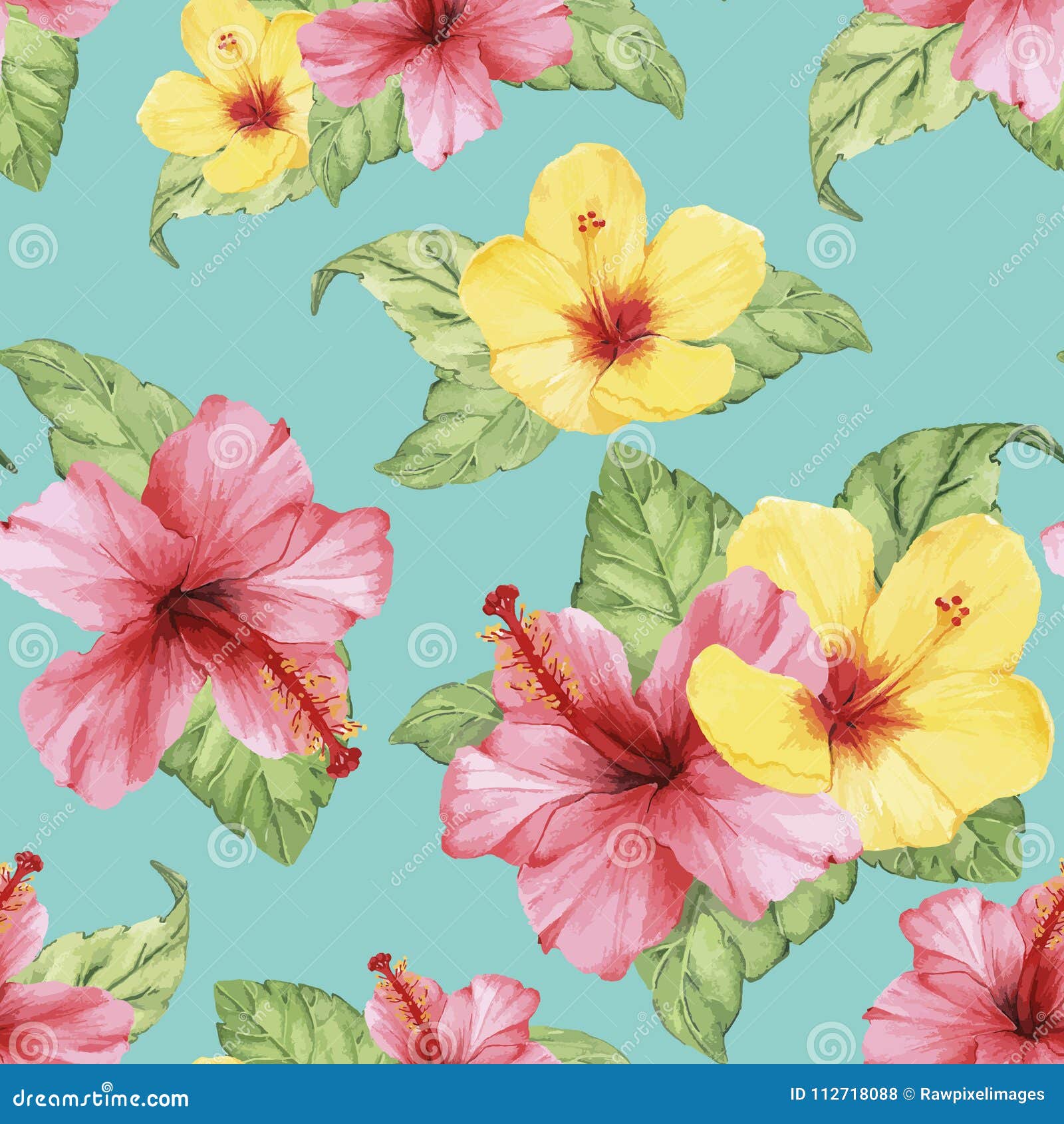 Hand Drawn Colorful Flower Isolated Stock Illustration - Illustration ...