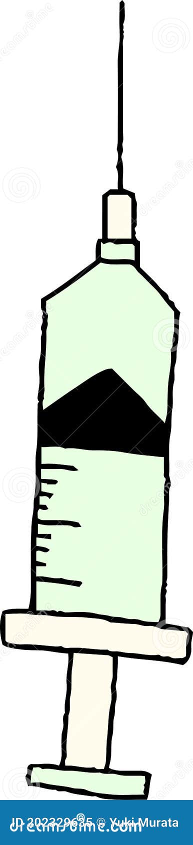 Hand Drawn Colorful Syringe Stock Vector - Illustration of nurses ...