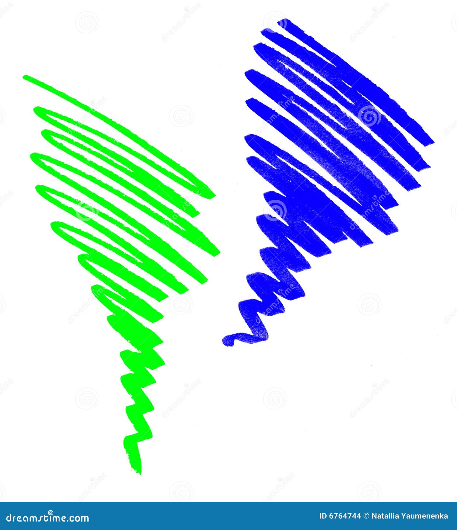 Hand-drawn Coloured Scribbles Stock Illustration - Illustration of ...