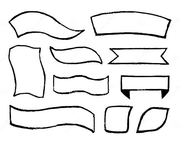 Hand Drawn Comic Shape Design Vector - Hand Drawn Text Boxes Stock ...