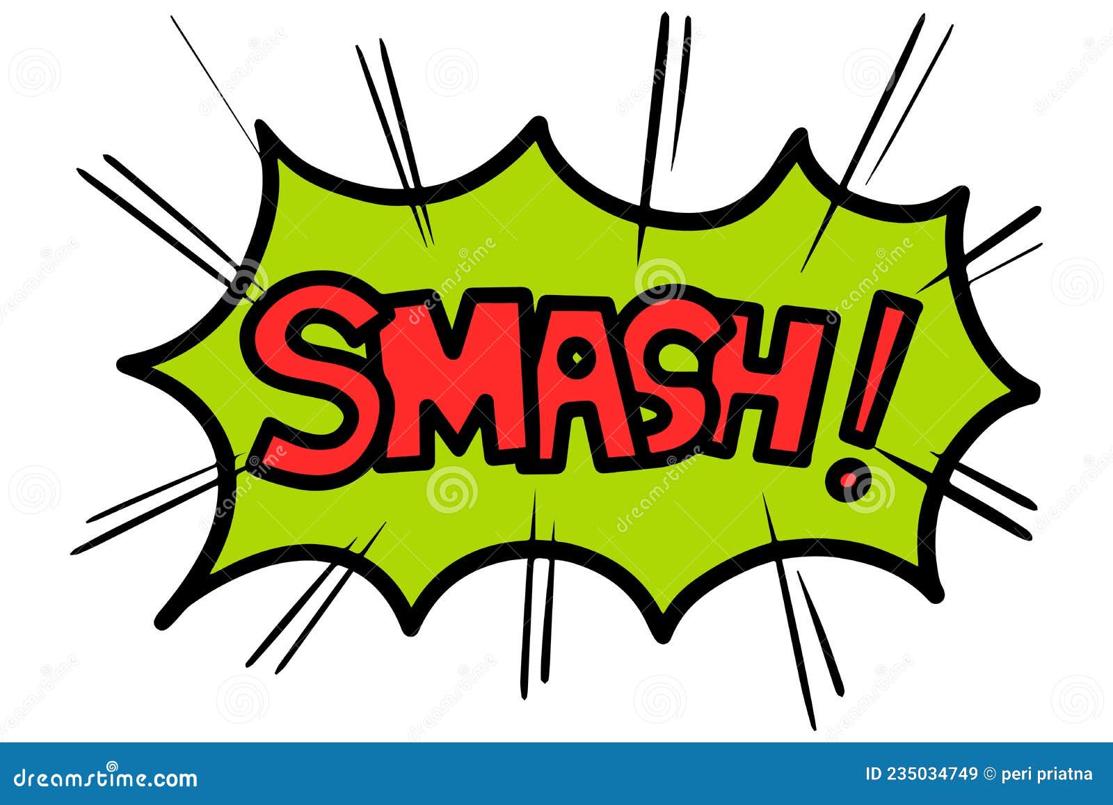 Hand Drawn Comic Speech Bubbles with Emotion and Text Smash. Vector ...
