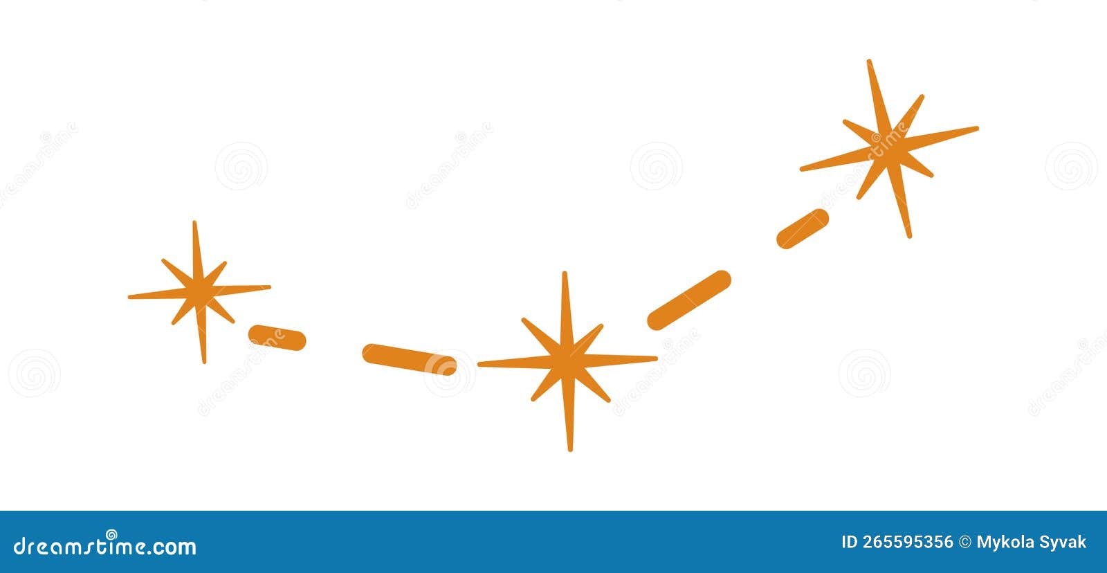 Hand Drawn Constellation Element Flat Icon Astrology Stock Vector ...