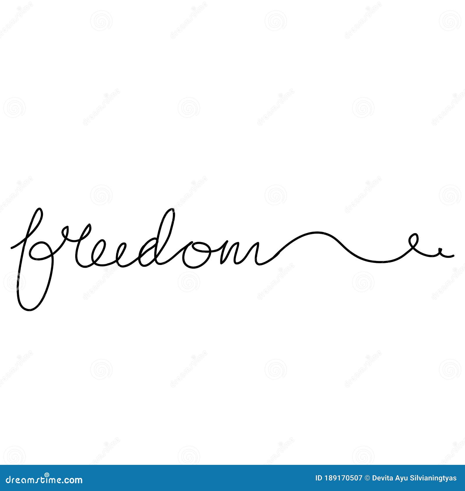 Freedom Text Logo Artwork Typography Design Cartoon Vector ...