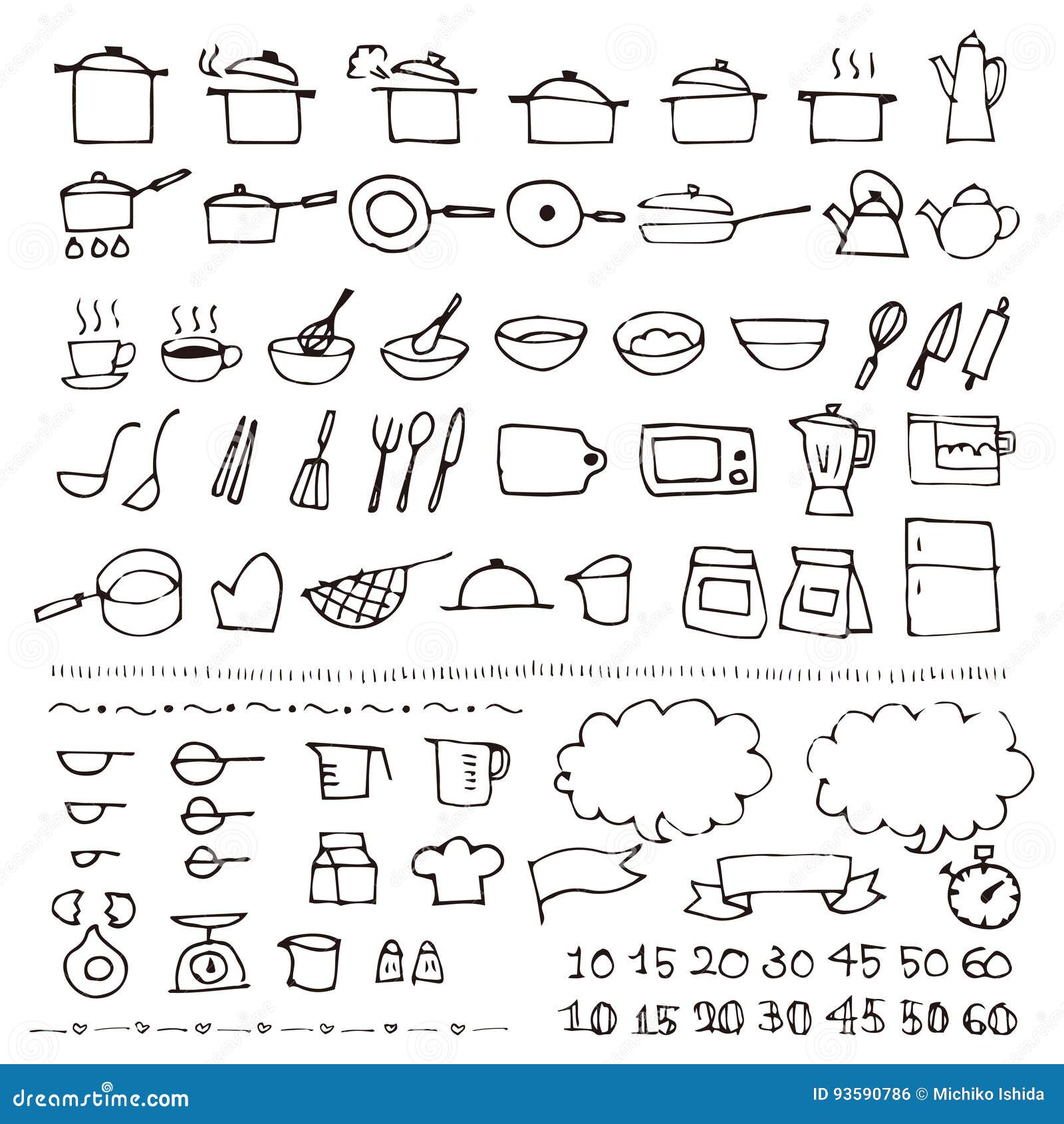 Hand Drawn Cookware Sketch Icon Stock Vector - Illustration of ...