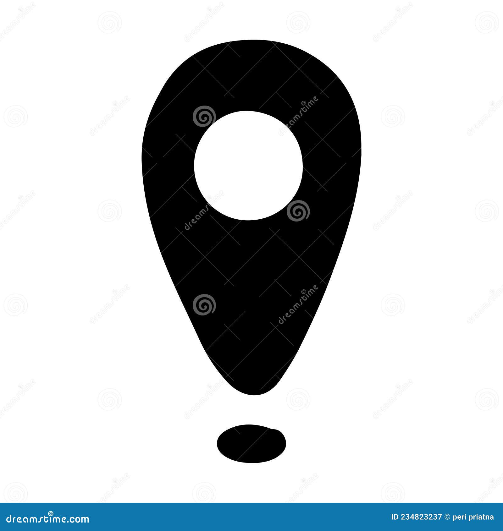 Hand Drawn Coordinates Location Point Gps Doodle Icon Isolated on White ...
