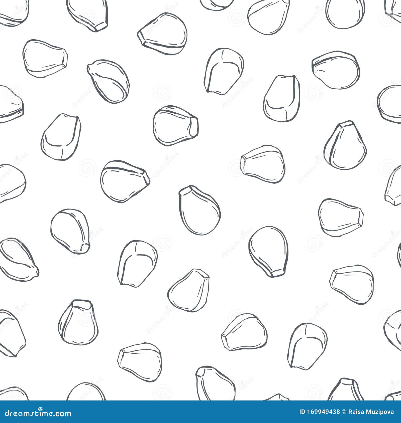 Corn Seeds Vector Cartoon Flat Illustration Isolated On White ...