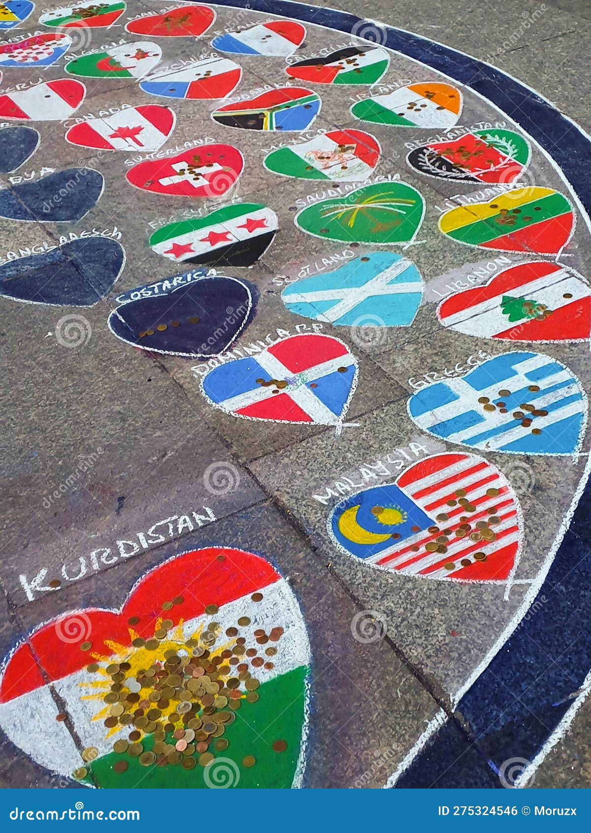 Country Flags in Front of Cologne Cathedral, Germany Editorial Photo ...