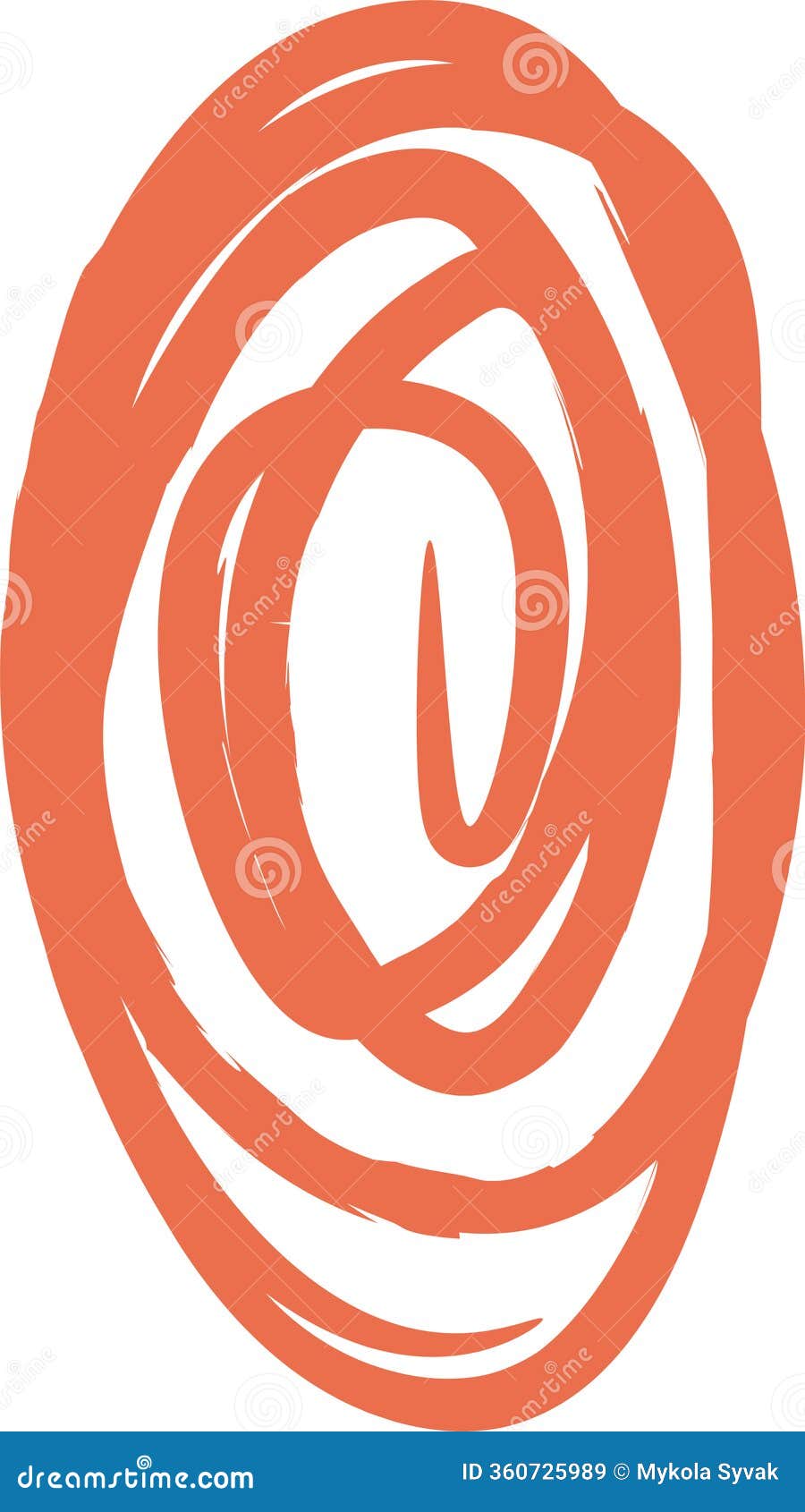 Hand Drawn Crayon Circle Doodle Stock Illustration - Illustration of ...