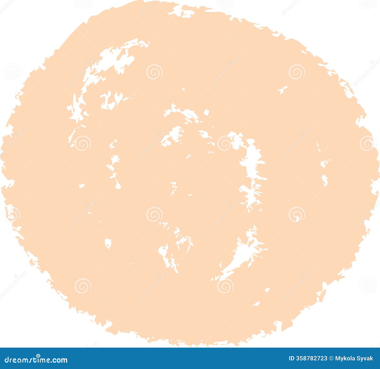 Hand Drawn Crayon Round Shape Stock Illustration - Illustration of ...