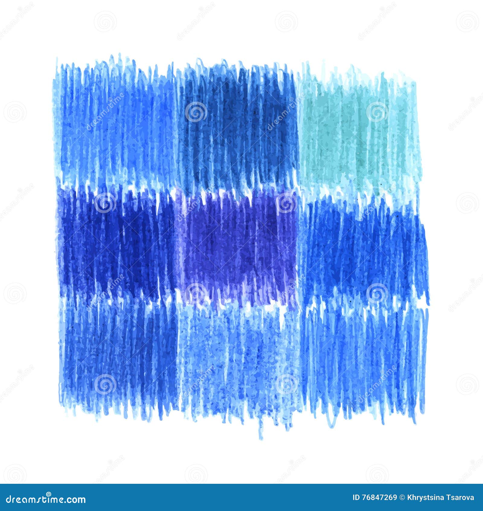 Hand Drawn in Crayon Squares Stock Vector - Illustration of doodle ...