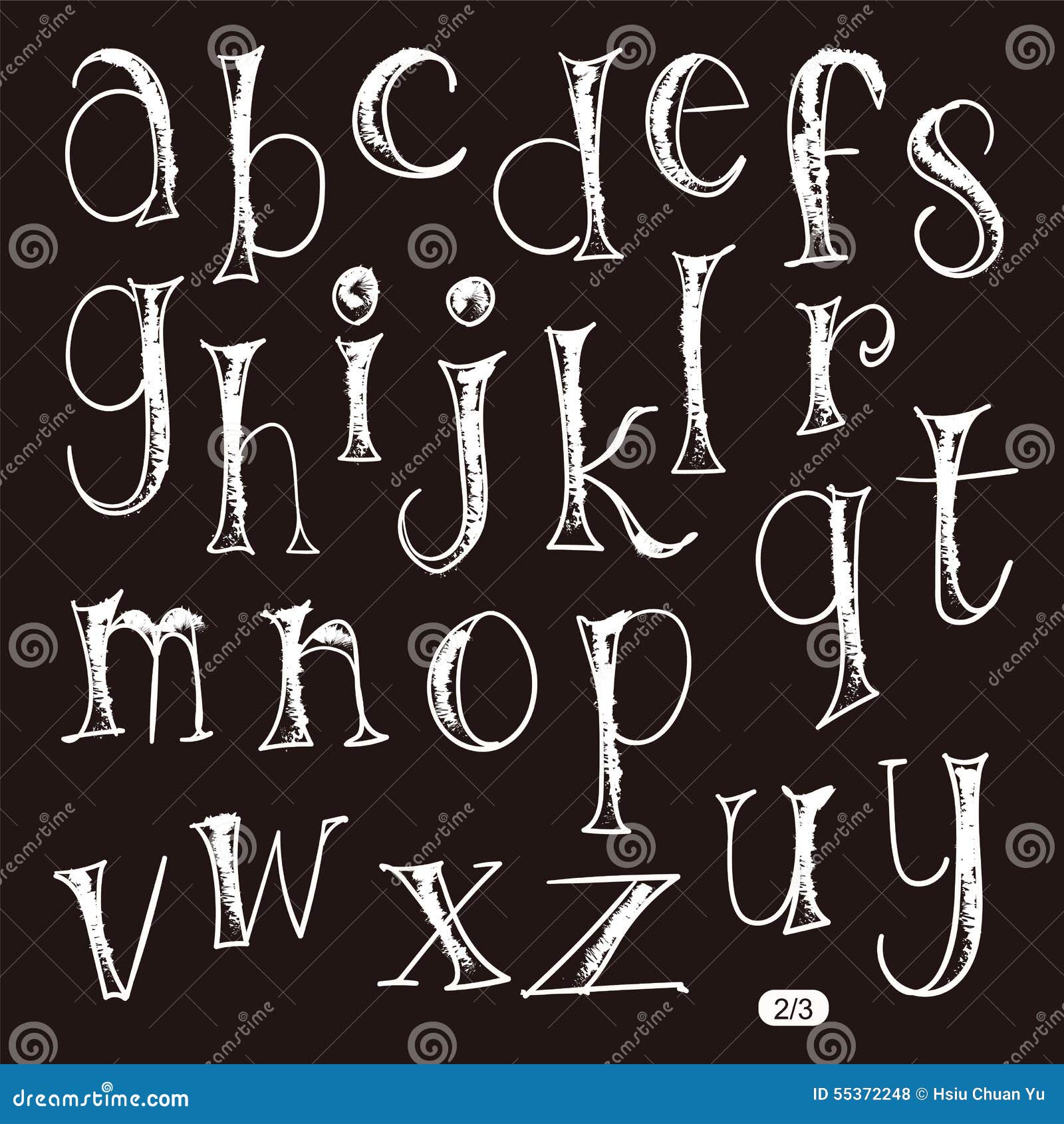 Hand Drawn Crayon Style Letters Stock Vector - Illustration of stylish ...