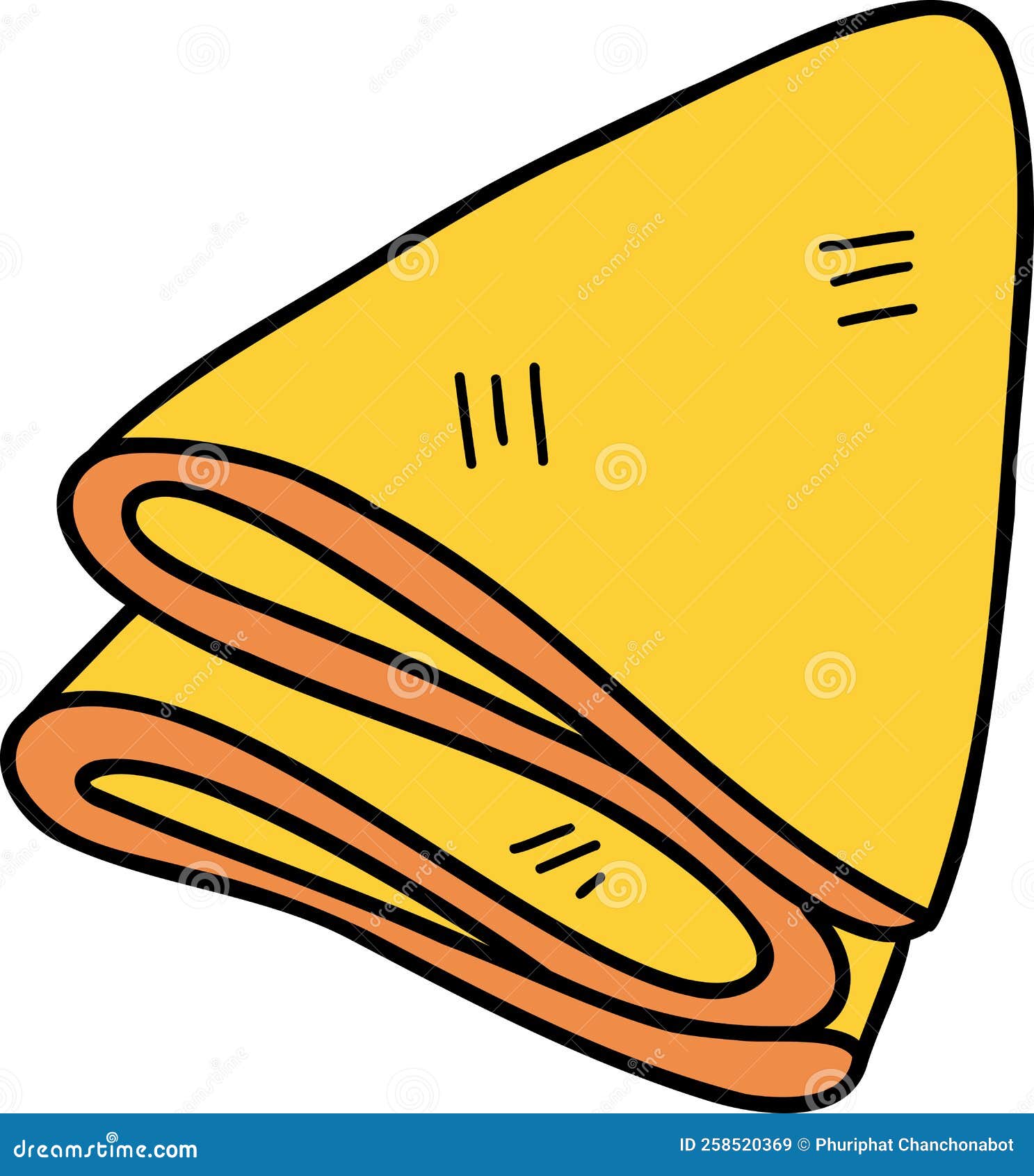 Hand Drawn Crepes Illustration Cartoon Vector | CartoonDealer.com ...