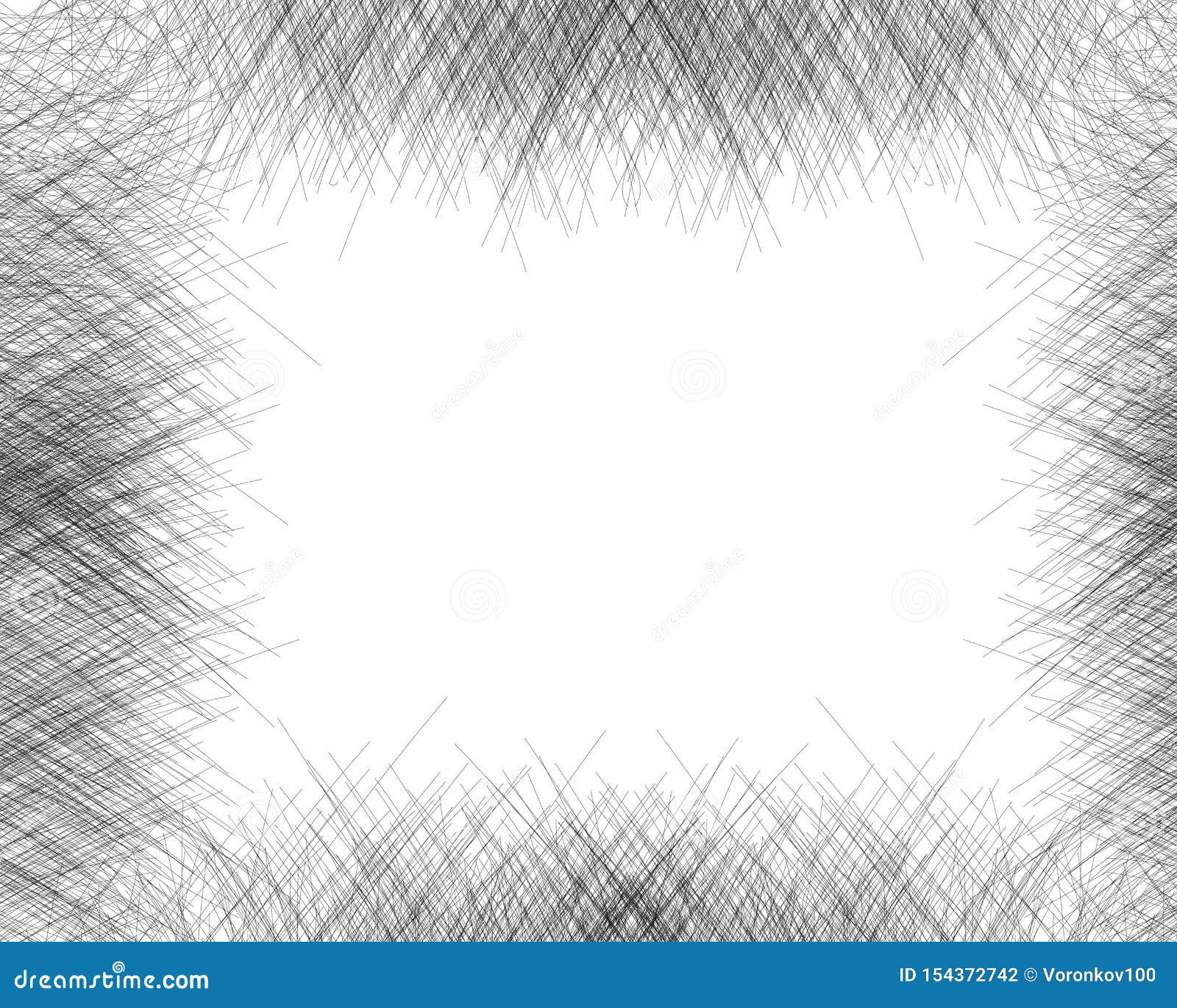 Hand Drawn Cross-hatching with a Pencil. Frame. Oblique Grey Fine Lines ...