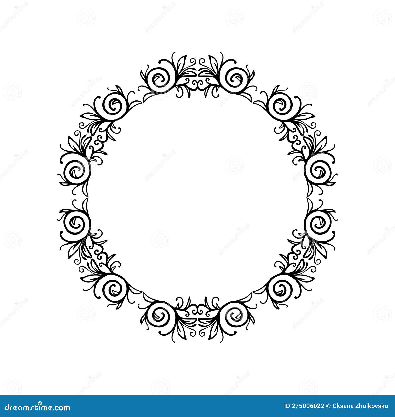 Hand Drawn Curve Decor, Ornate Frames and Borders Stock Illustration ...