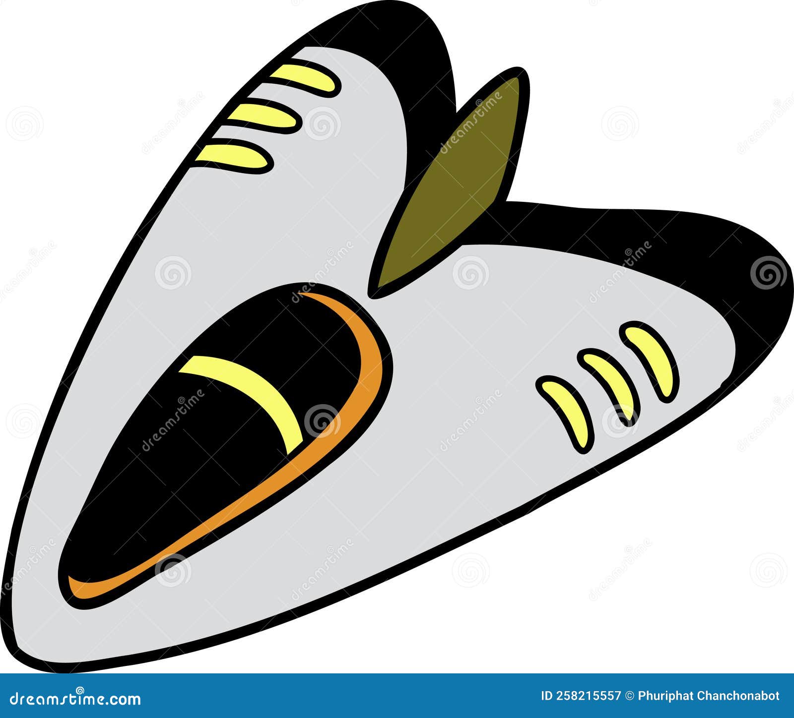 Cute Plane, Airplane Model In Cartoon Style With Propeller Top View ...