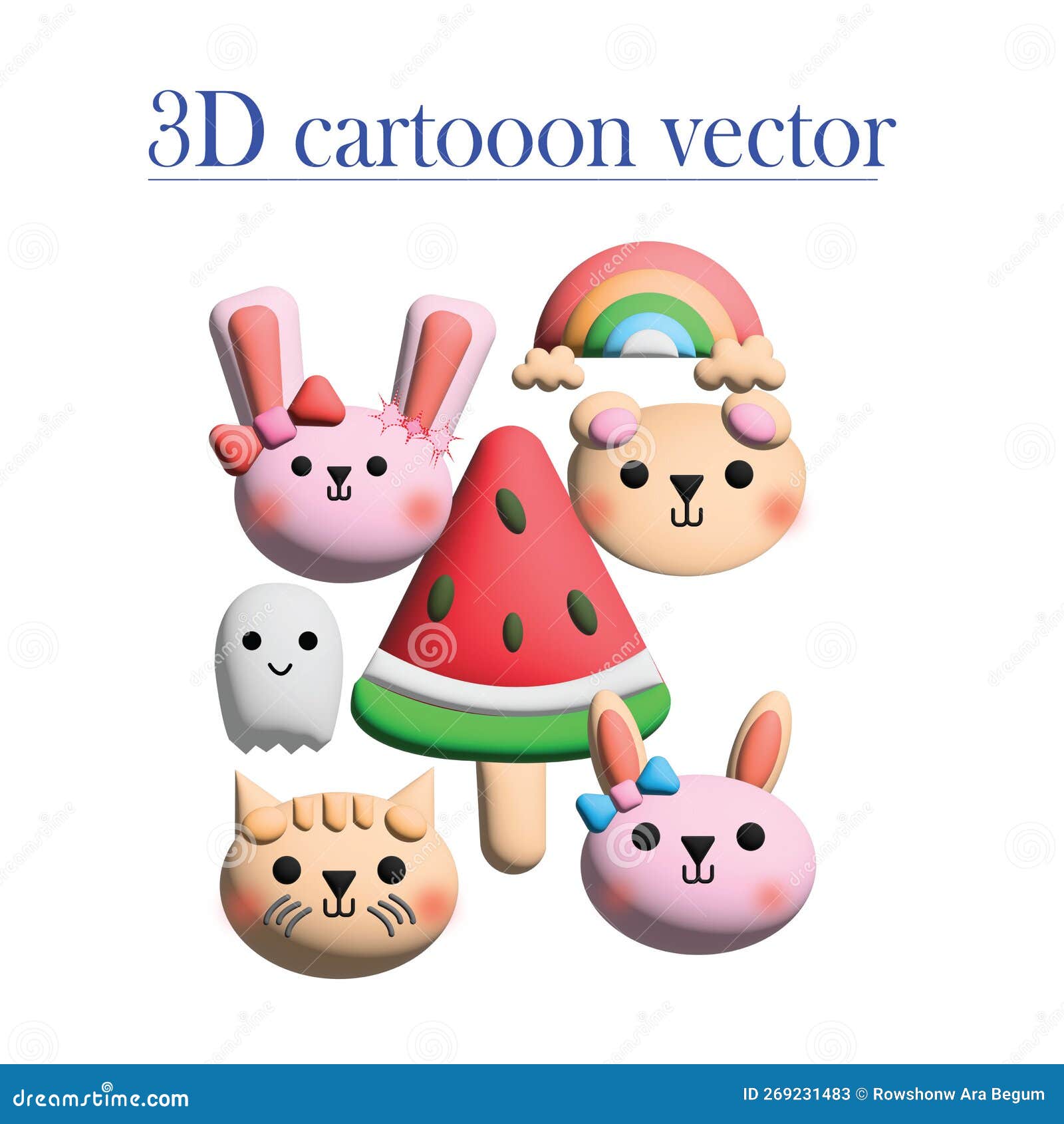 Hand Drawn 3D Cartoon Vector File Stock Vector - Illustration of wheel ...