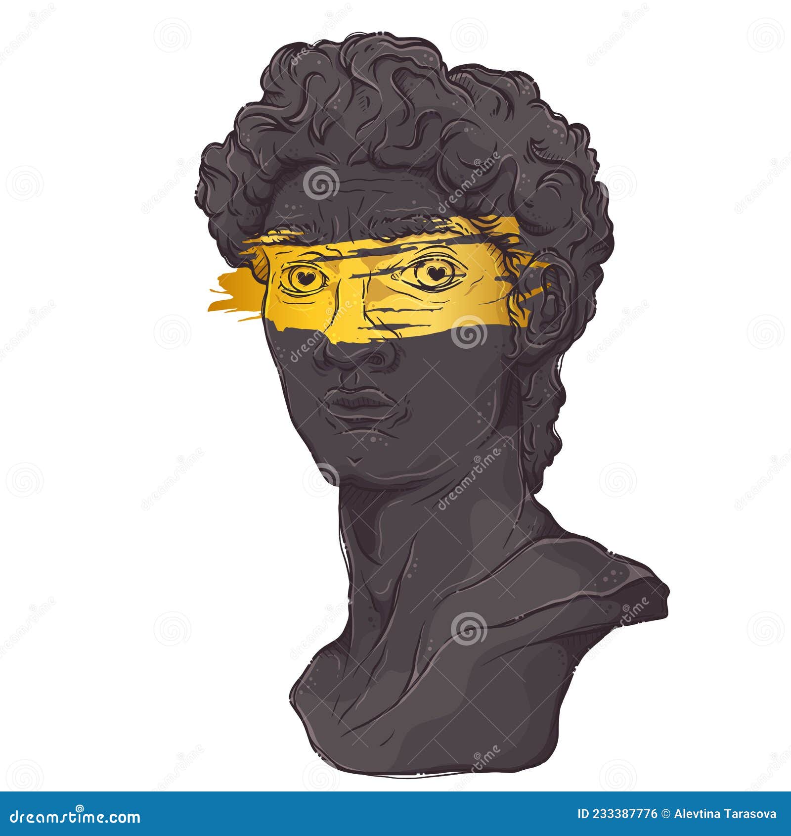 Bust A Man. Vector Drawing | CartoonDealer.com #150895044