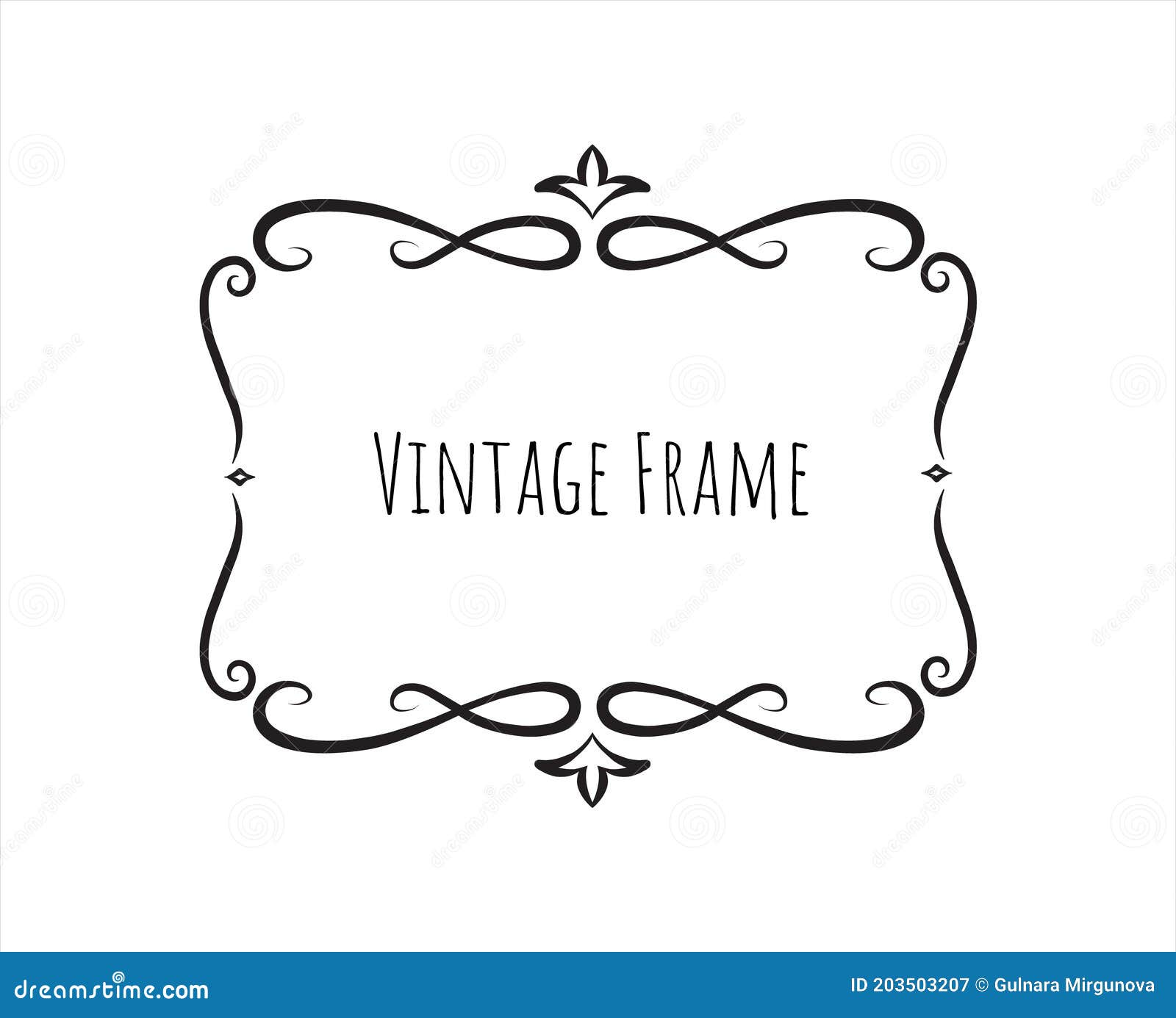 Hand Drawn Decorative Frame, Border, Label Template Calligraphic Design ... Hand Drawn Decorative Frame, Border, Label Template Calligraphic Design ...