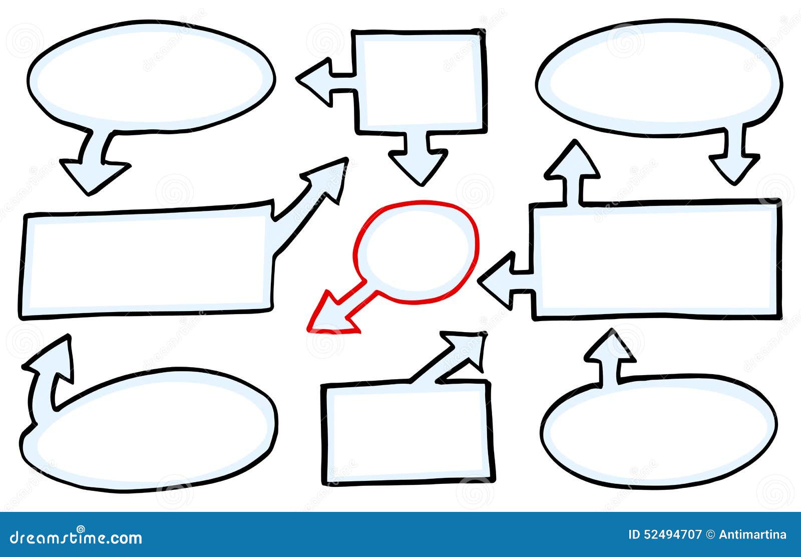 Hand Drawn Design Infographic Elements Stock Vector - Illustration of ...