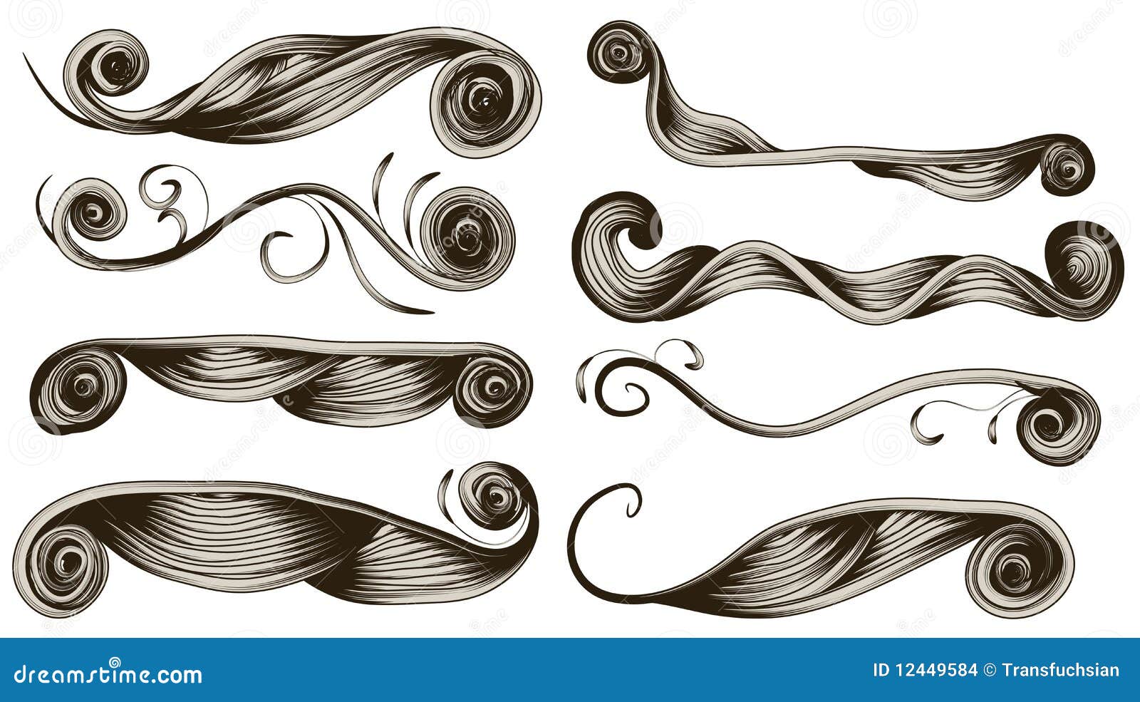 Hand Drawn Detailed Ornament Collection Stock Vector - Illustration of ...