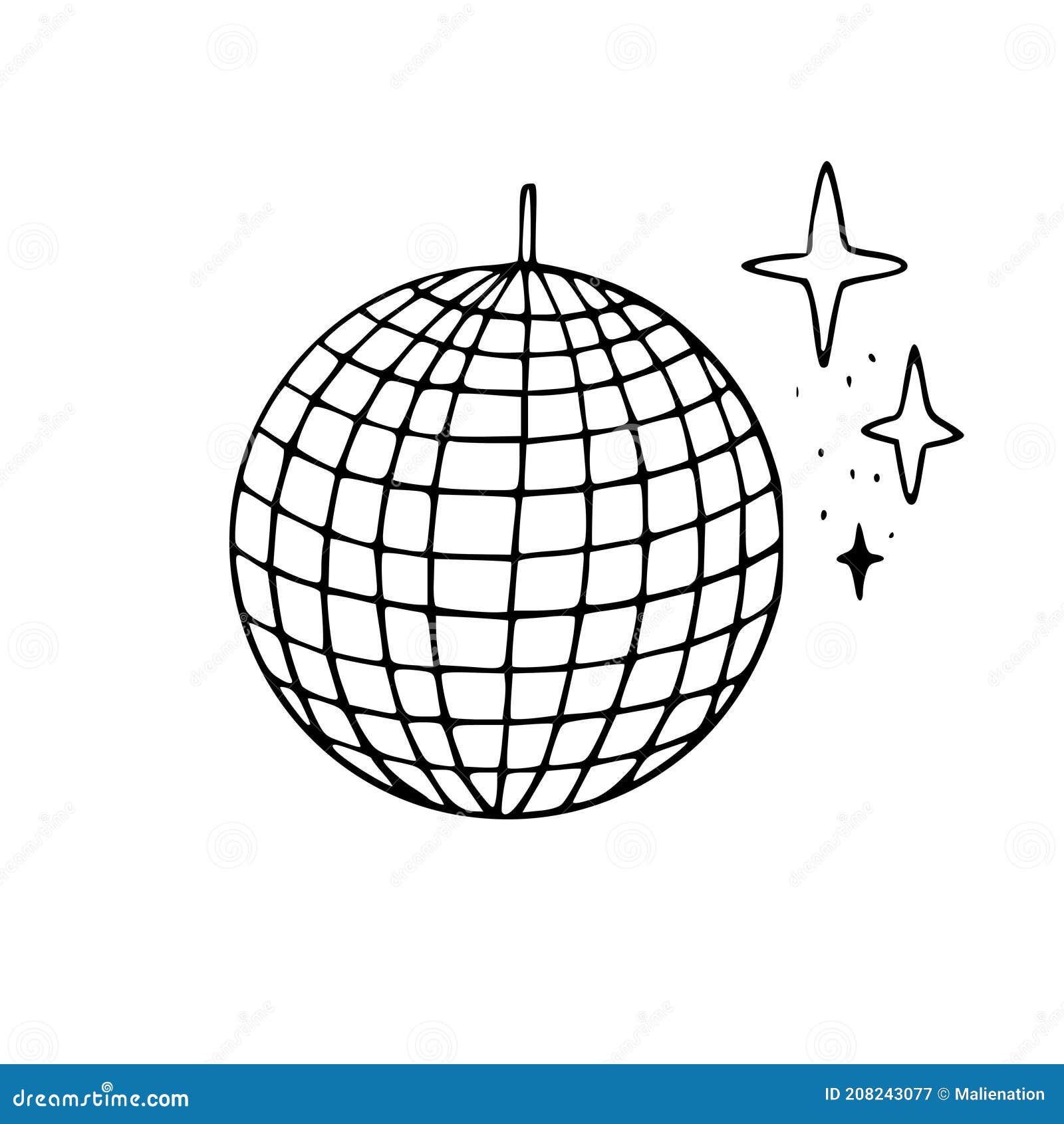 Disco Ball Drawing