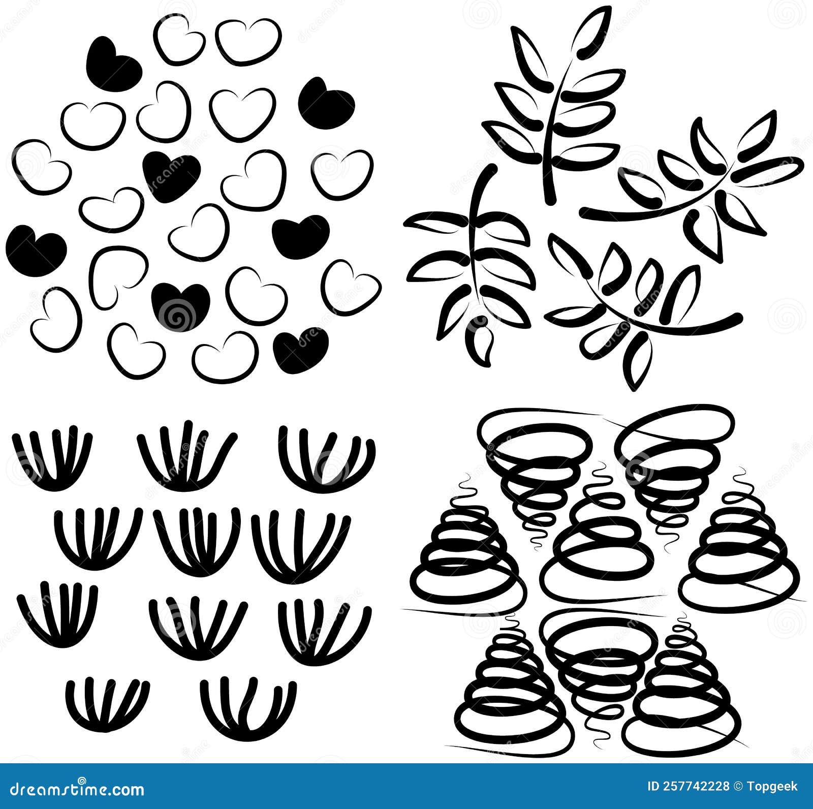 Hand Drawn Doodle Abstract Pattern in Black and White Style, Texture ...