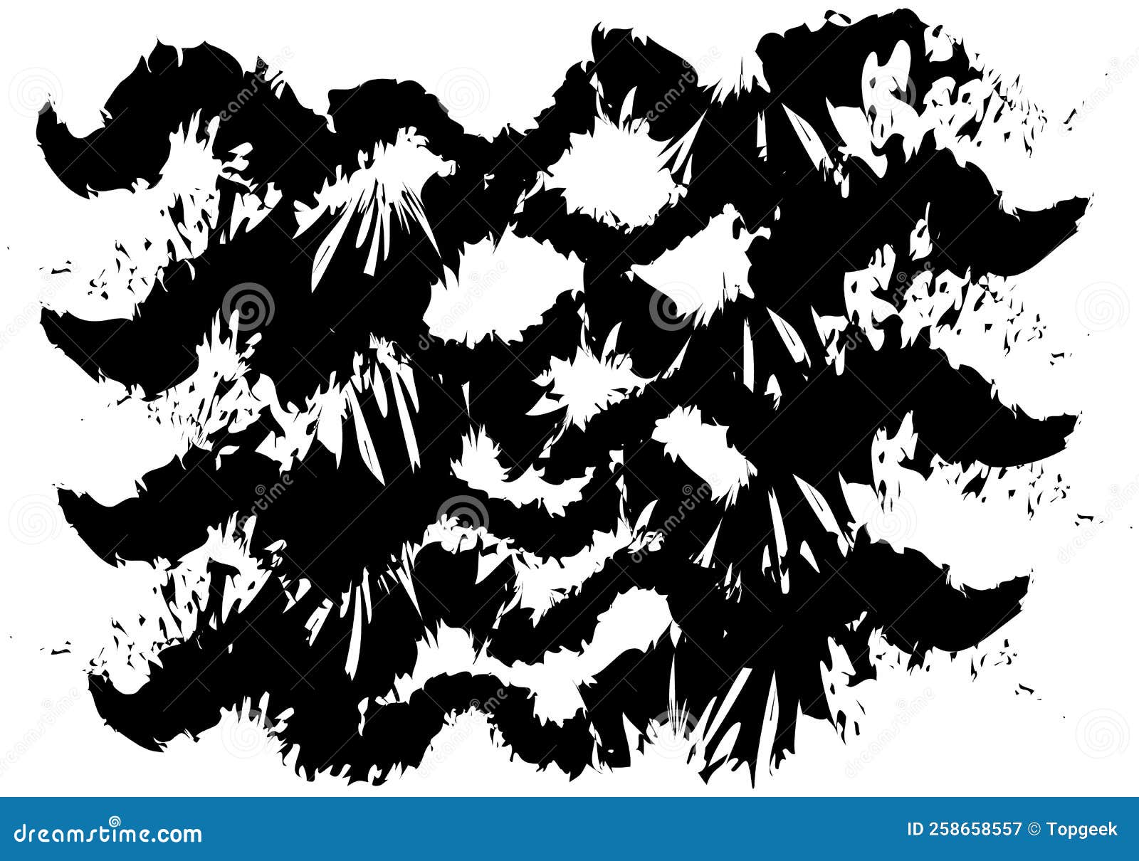 Hand Drawn Doodle Abstract Pattern in Black and White Style. Random ...