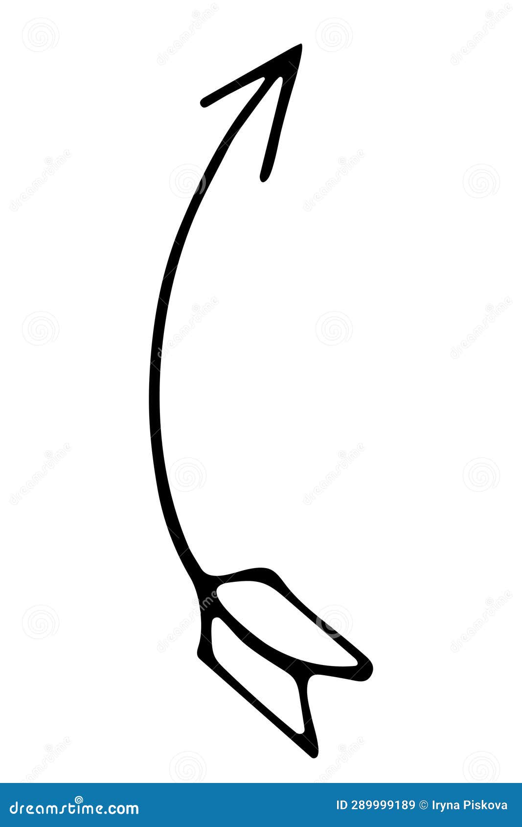 Hand Drawn Doodle Arrow Pointer Design Symbol Stock Vector ...