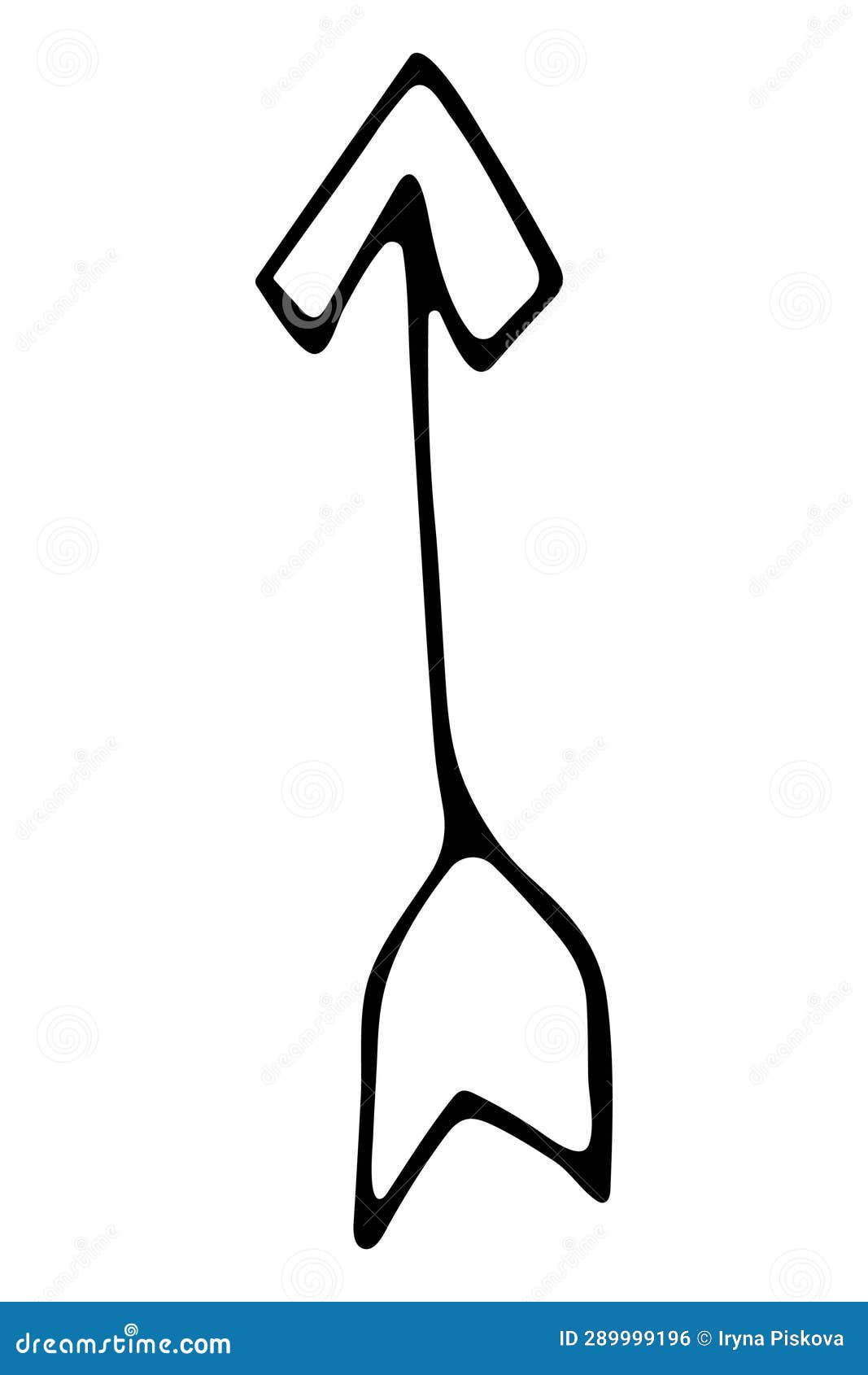 Hand Drawn Doodle Arrow Pointer Design Symbol Stock Vector ...