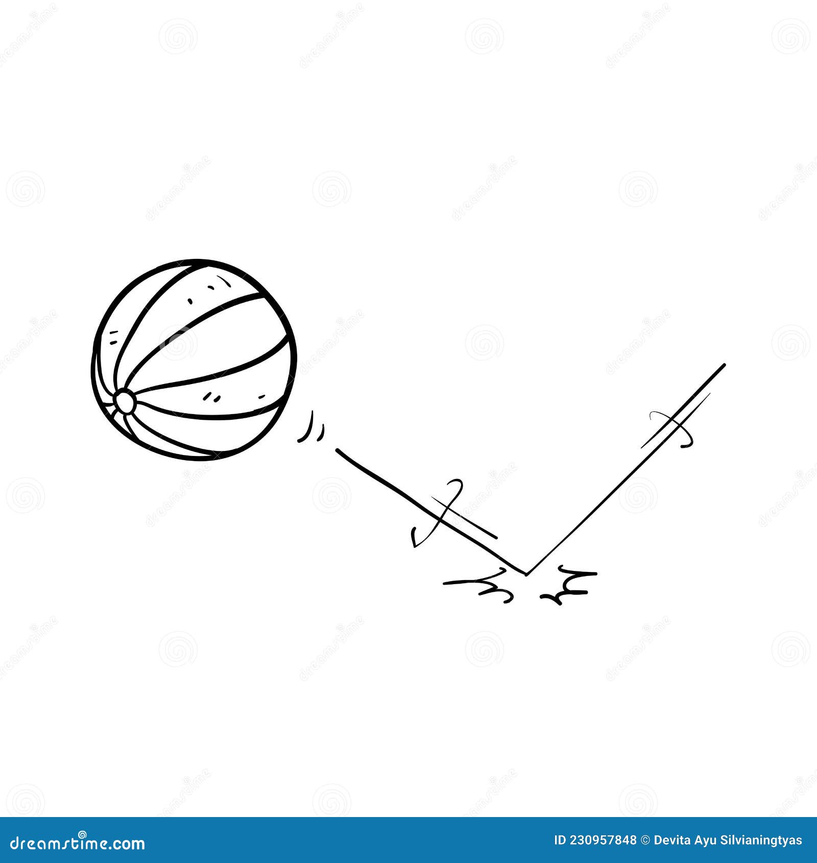 Bounce Ball Cartoon Illustration | CartoonDealer.com #168069932