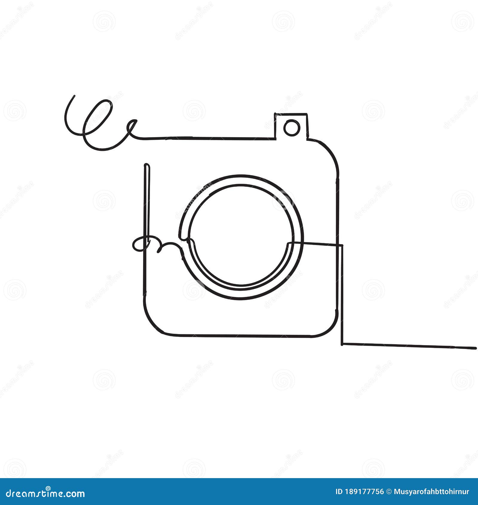 Hand Drawn Doodle Camera Icon Illustration.cartoon Style Vector Stock ...