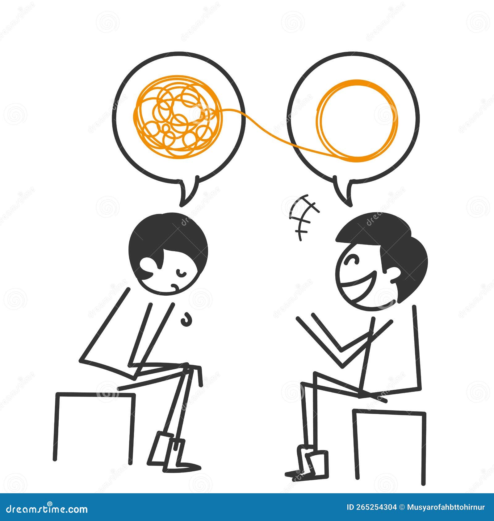 Hand Drawn Doodle Character Simplifying the Complex Together ...