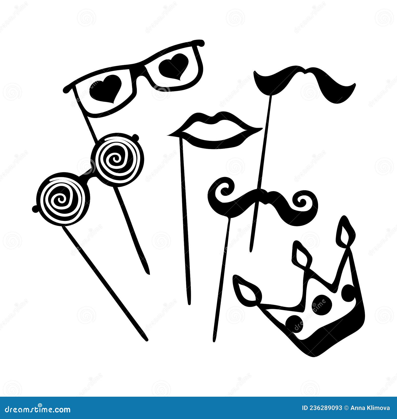 Hand Drawn Doodle Design Element. Vector Illustration. Stock Vector ...