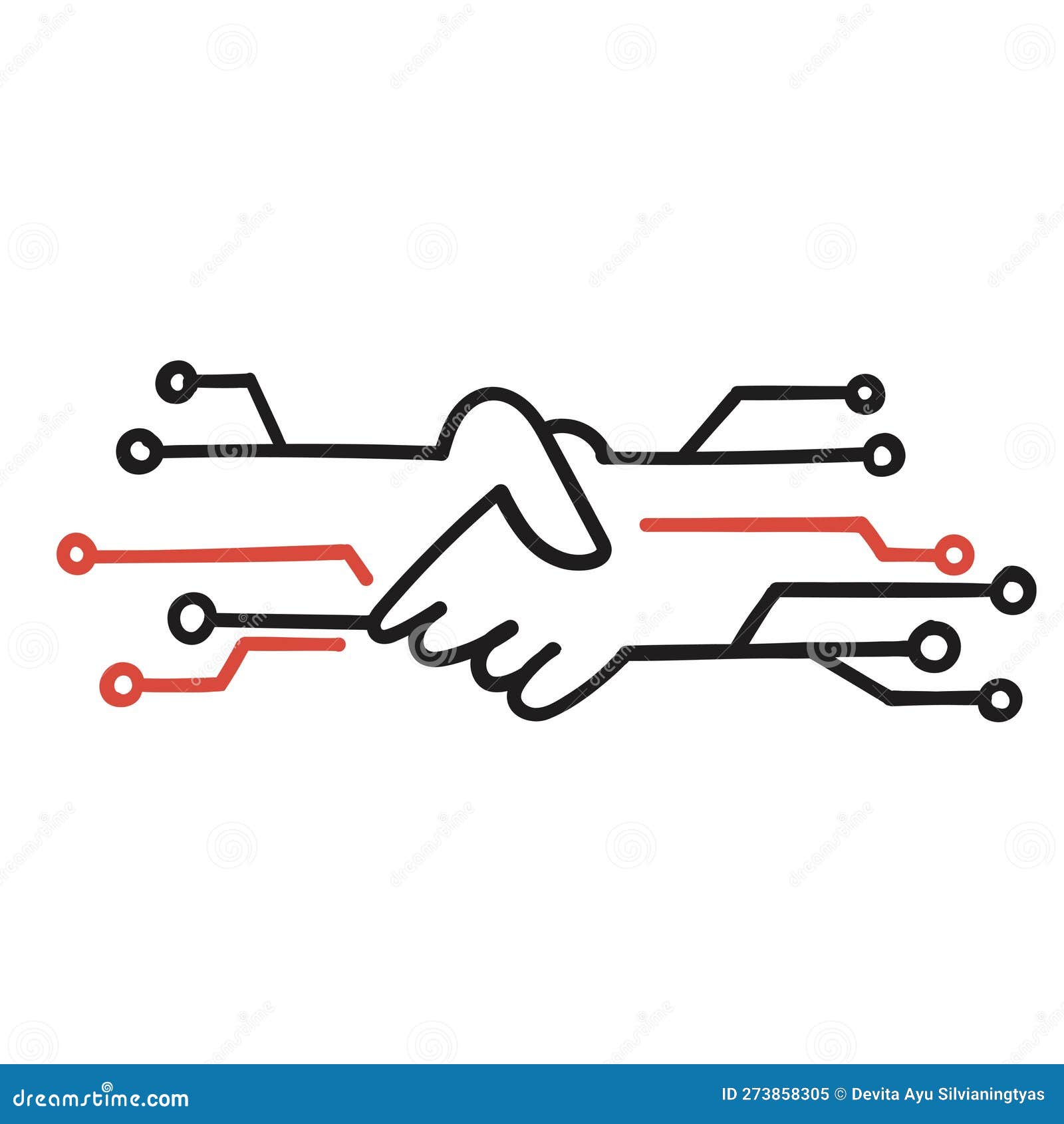 Doodle Set Of Digital Devices: Smartphone, Laptop, Camera. Portable ...