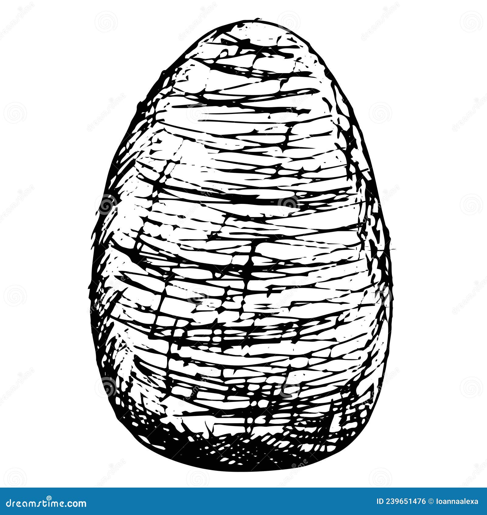 Hand-drawn Doodle of the Egg Stock Vector - Illustration of gift ...