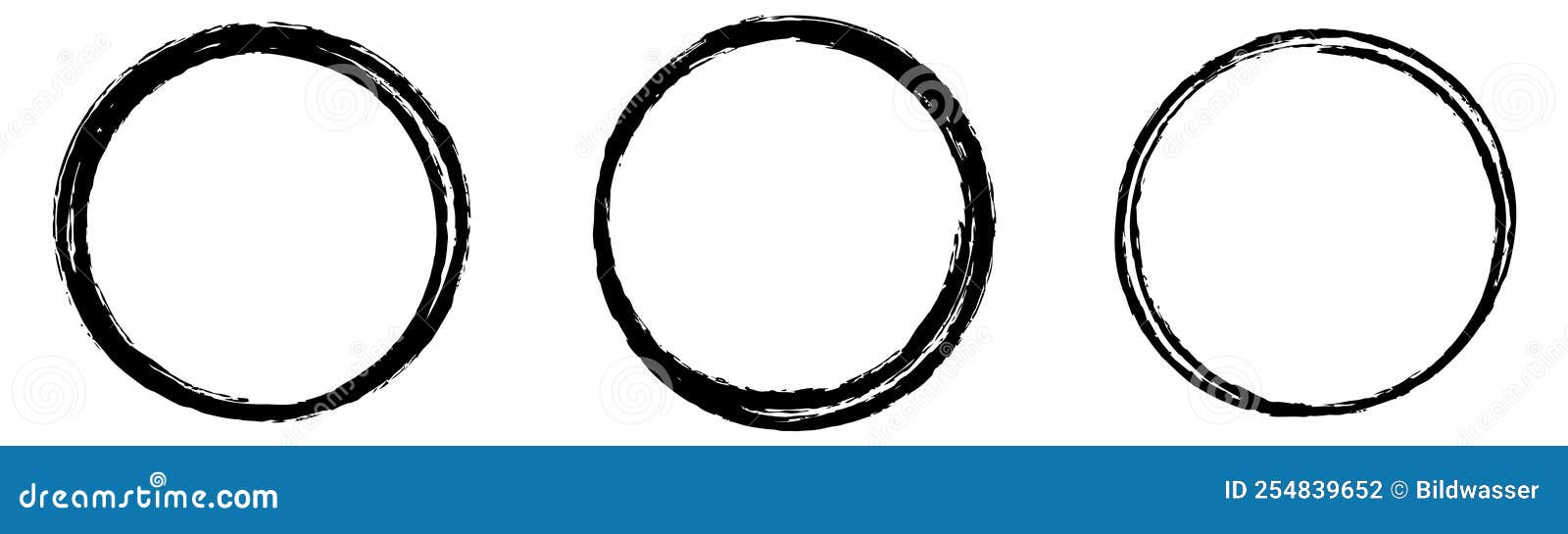 Hand Drawn Doodle Frames. Round Flat Circles Stock Vector ...