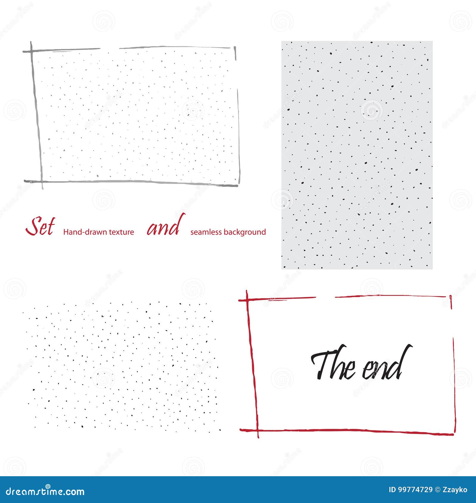 Hand-drawn Doodle Hatch Seamless Pattern and Variants Use Stock ...