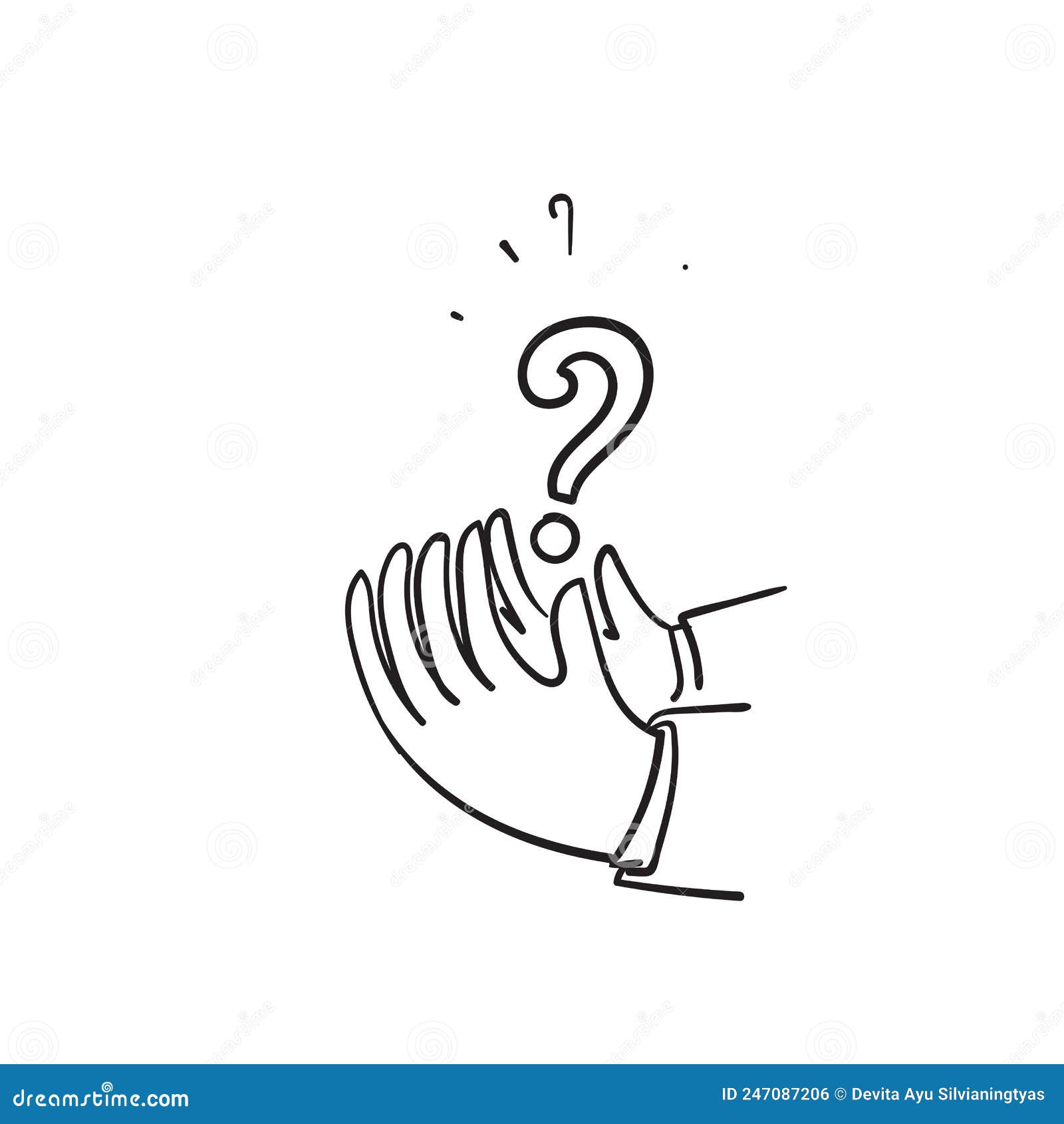 Hand Drawn Doodle Hand Holding Question Mark Illustration Vector ... Hand Drawn Doodle Hand Holding Question Mark Illustration Vector ...