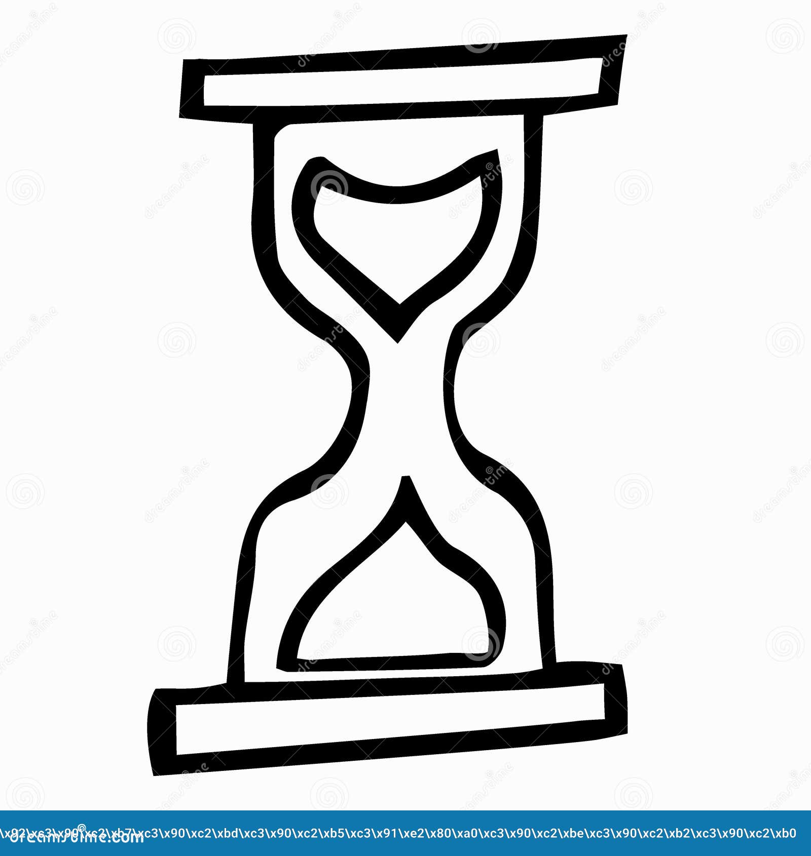 Hand Drawn Doodle Hourglass Stock Vector - Illustration of graphics ...