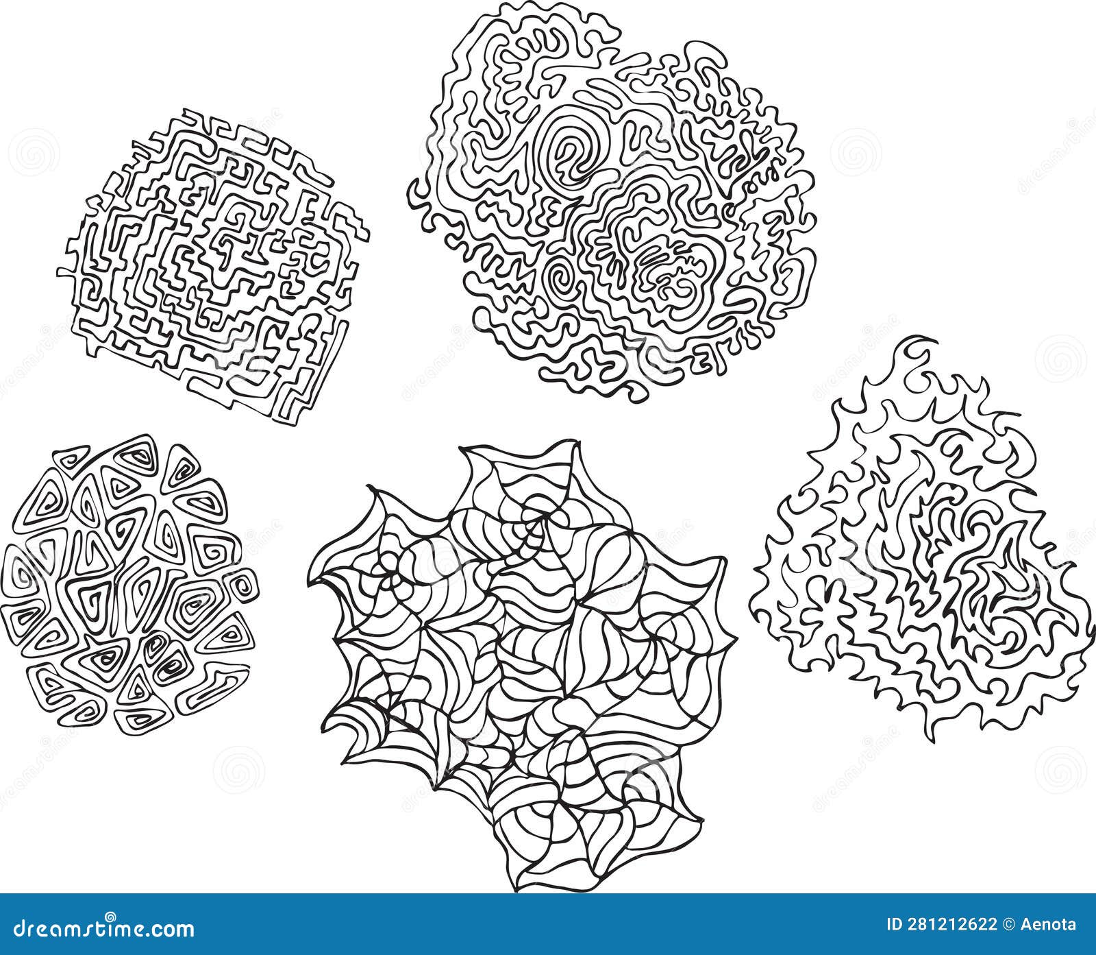 Hand Drawn Doodle Labyrinth Stock Vector - Illustration of scrabble ...