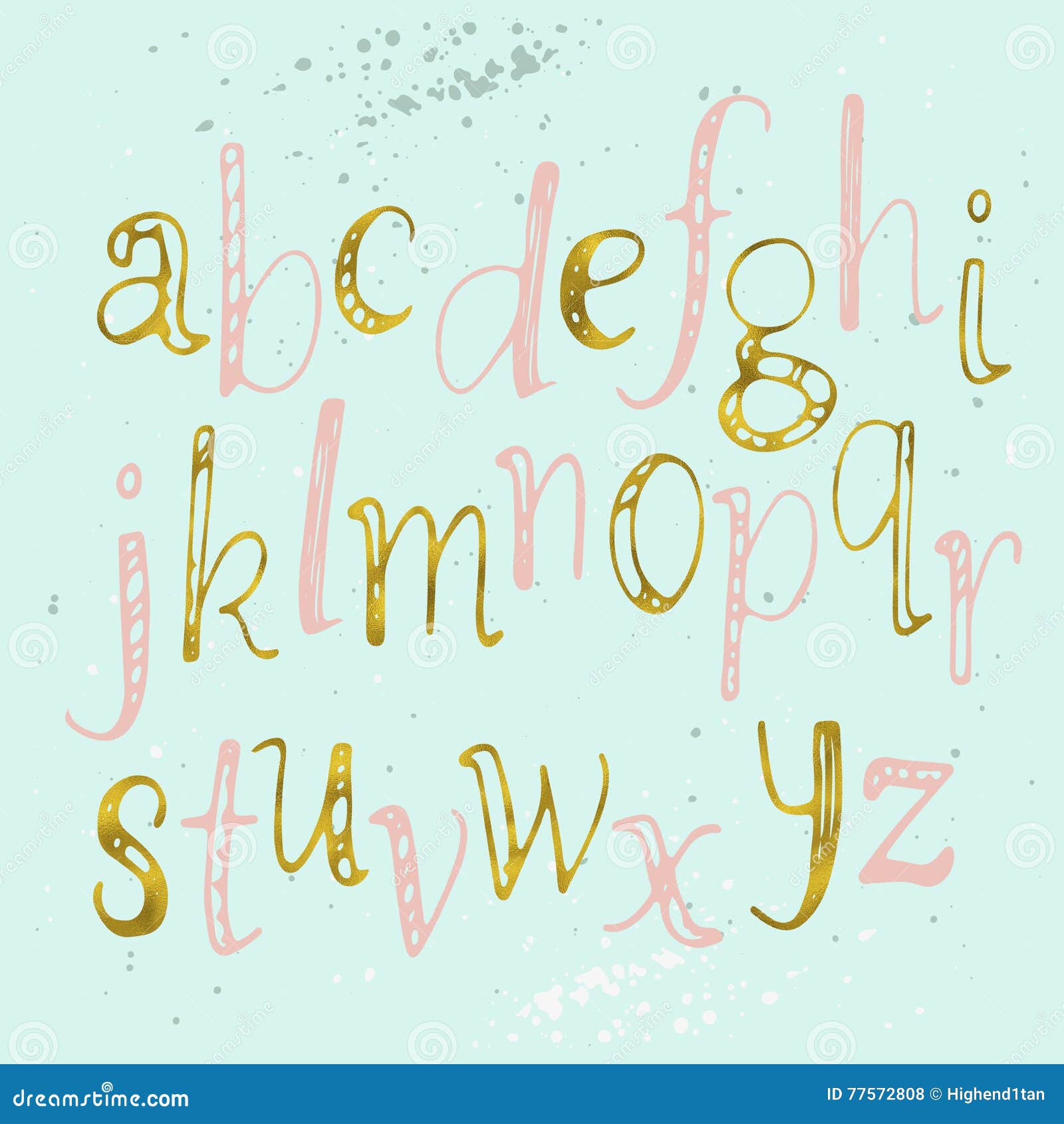 Hand drawn doodle letters stock illustration. Illustration of graphic ...