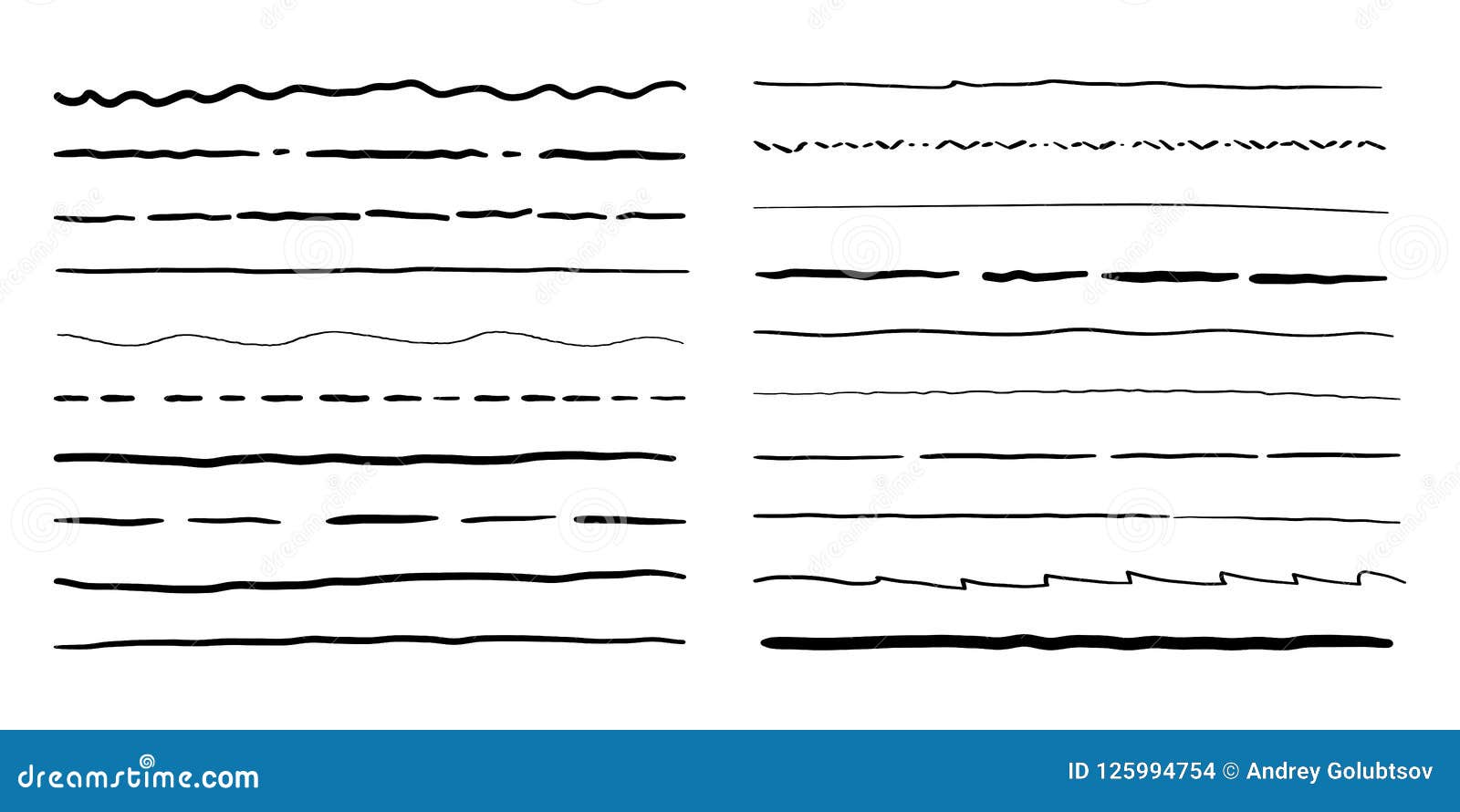 Hand Drawn Doodle Line Borders Vector Set Stock Vector - Illustration ... Hand Drawn Doodle Line Borders Vector Set Stock Vector - Illustration ...