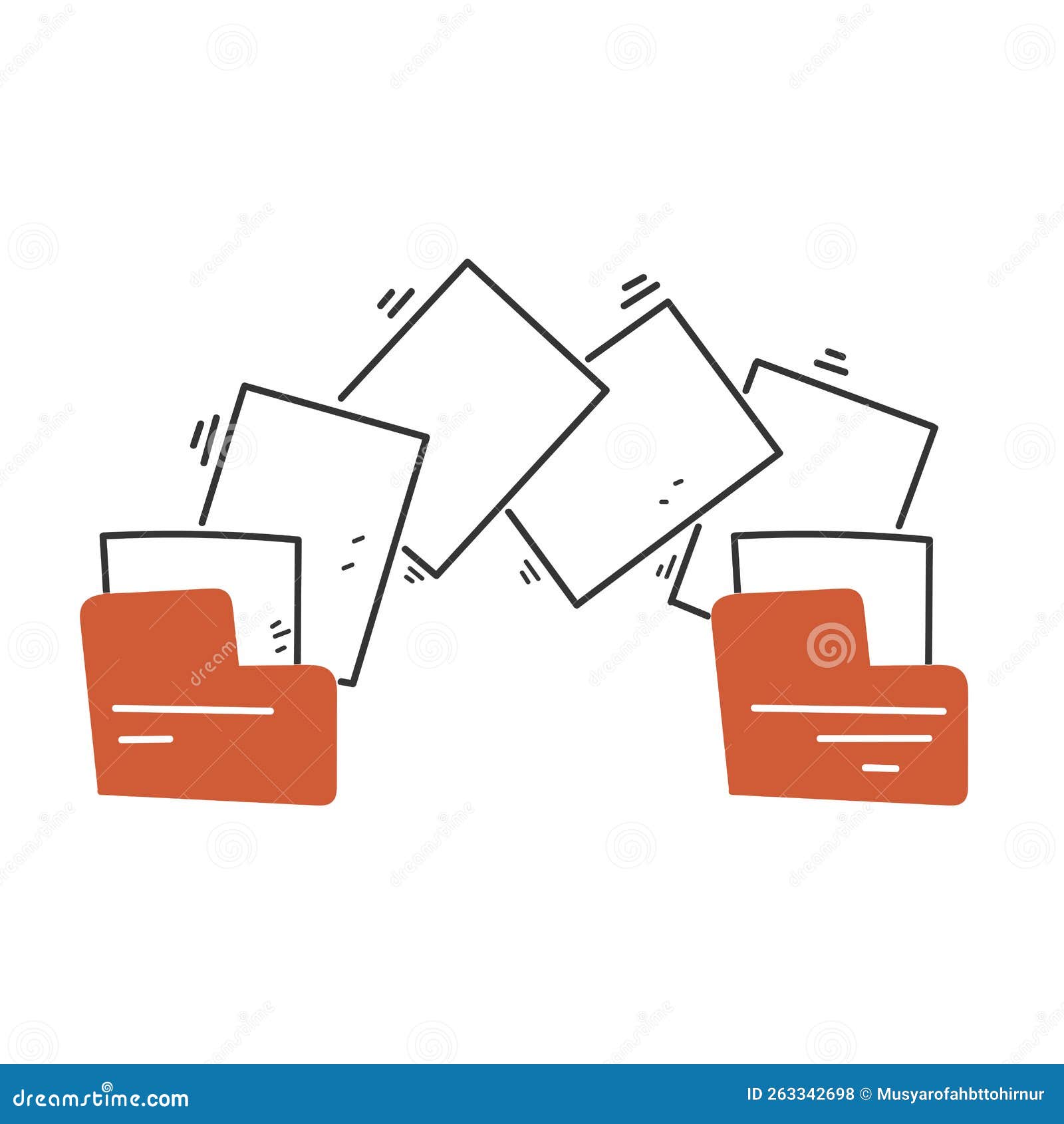 Hand Drawn Doodle Move File To Another Folder Illustration Stock Vector ... Hand Drawn Doodle Move File To Another Folder Illustration Stock Vector ...
