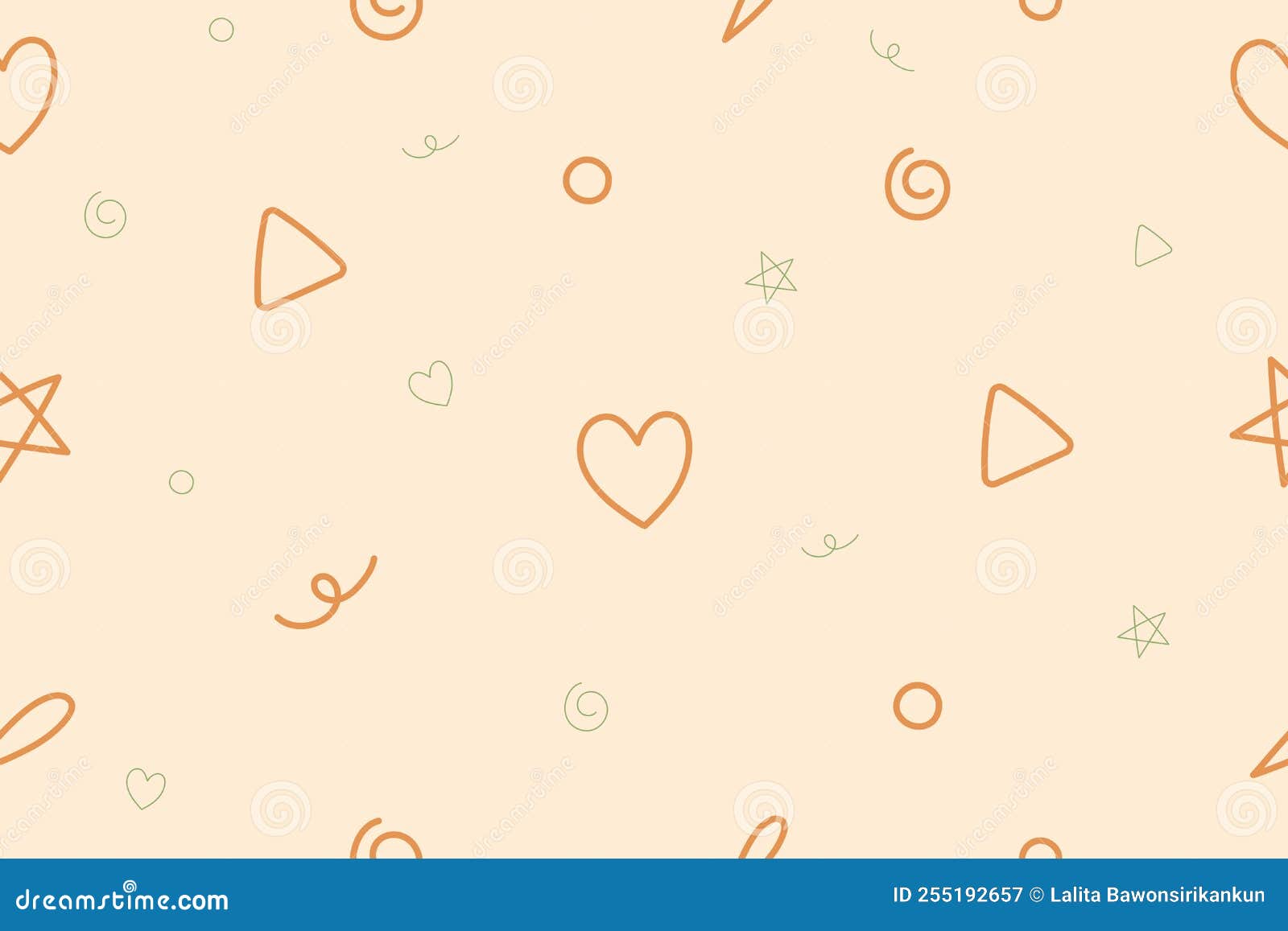 Hand Drawn Doodle Seamless Pattern Set for Fabrics, Prints, Packaging ...