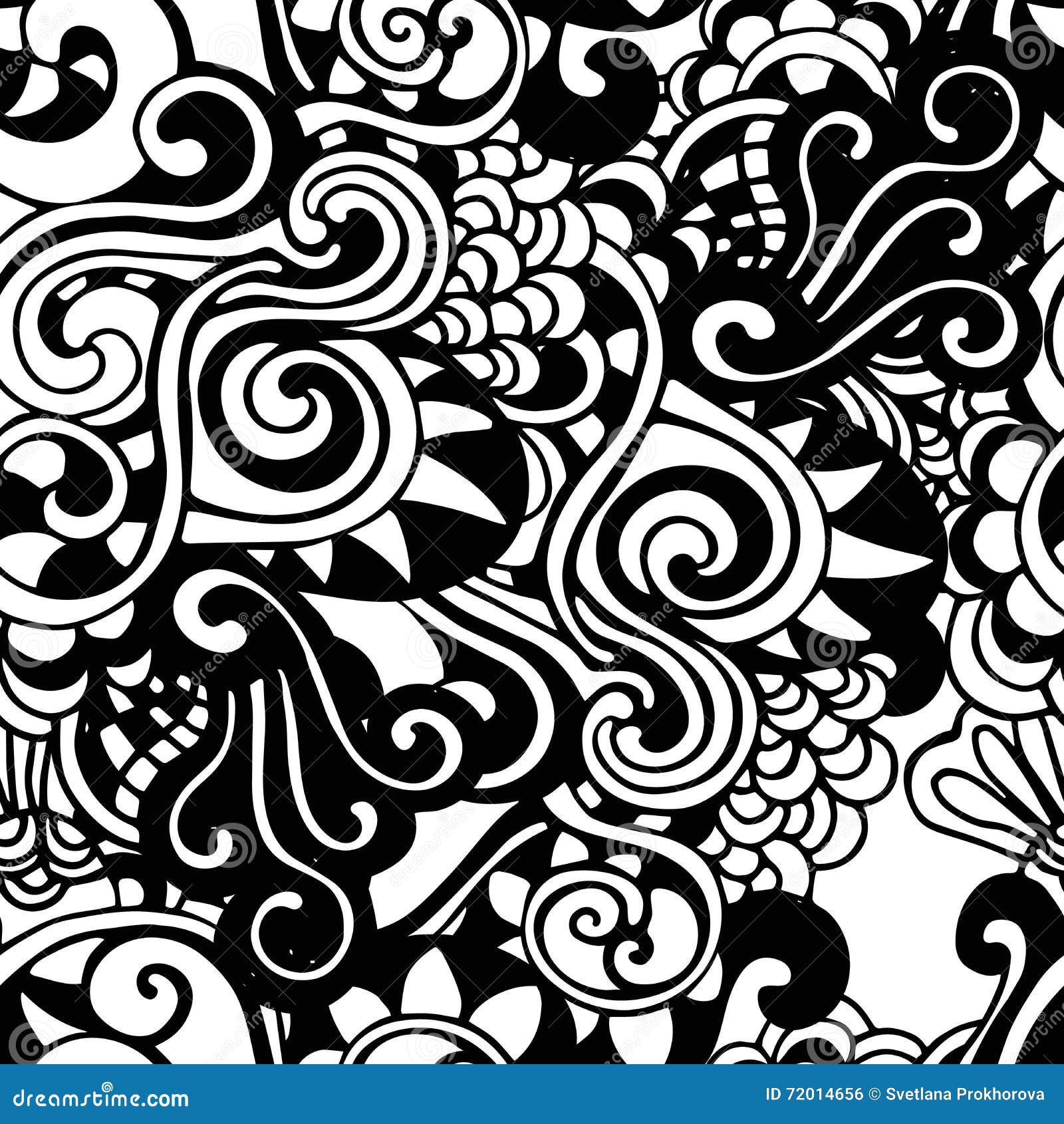 Hand drawn doodle pattern stock vector. Illustration of paper - 72014656