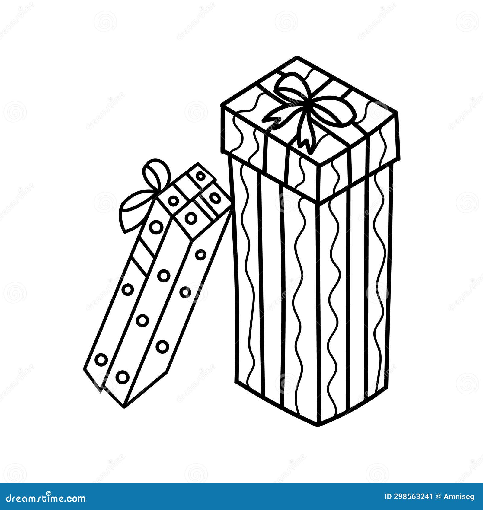 Hand Drawn Doodle Present Box Vector Illustration Stock Vector ...