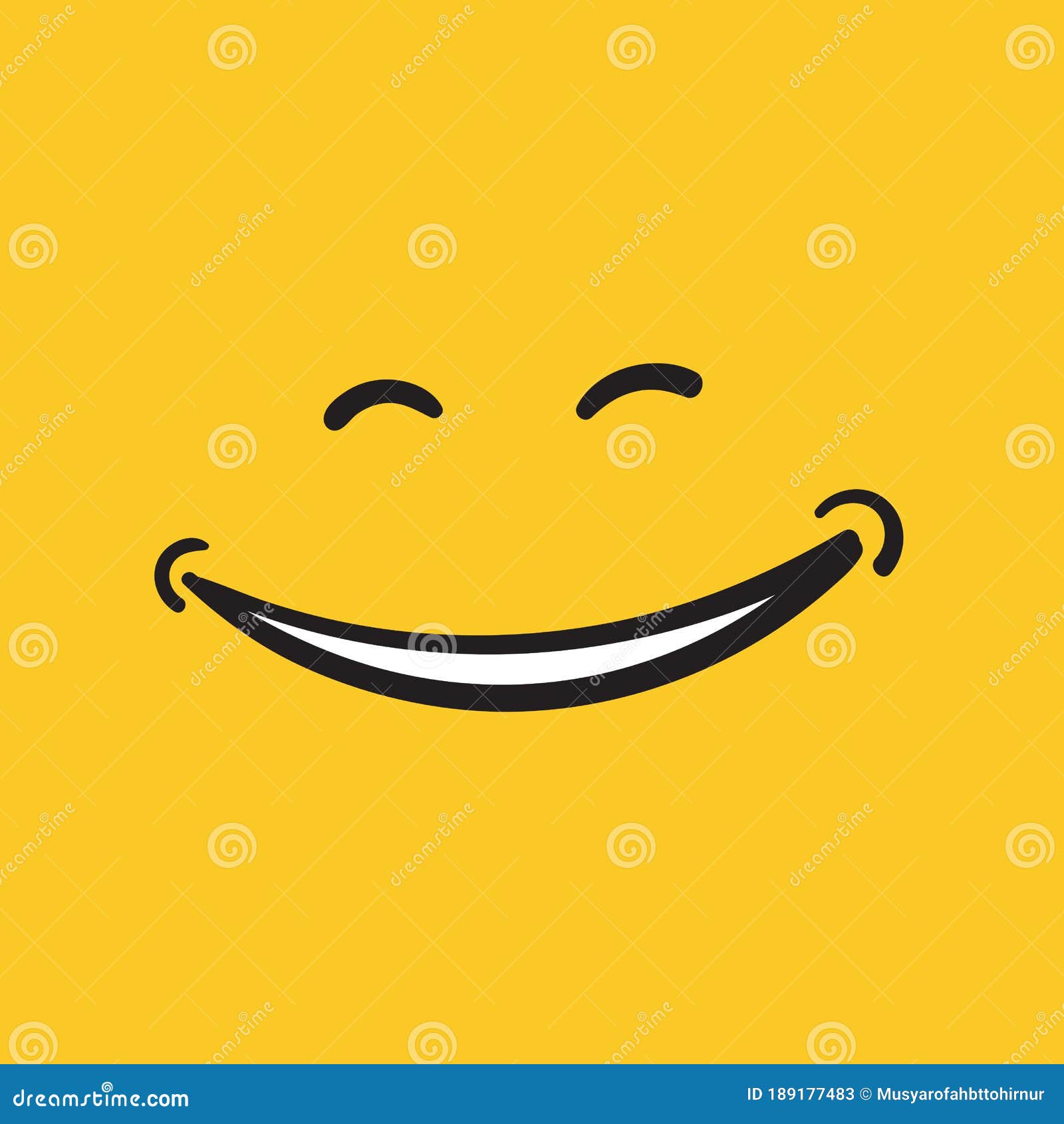 Hand Drawn Doodle Smile Illustration Cartoon Art Style Vector Stock ...