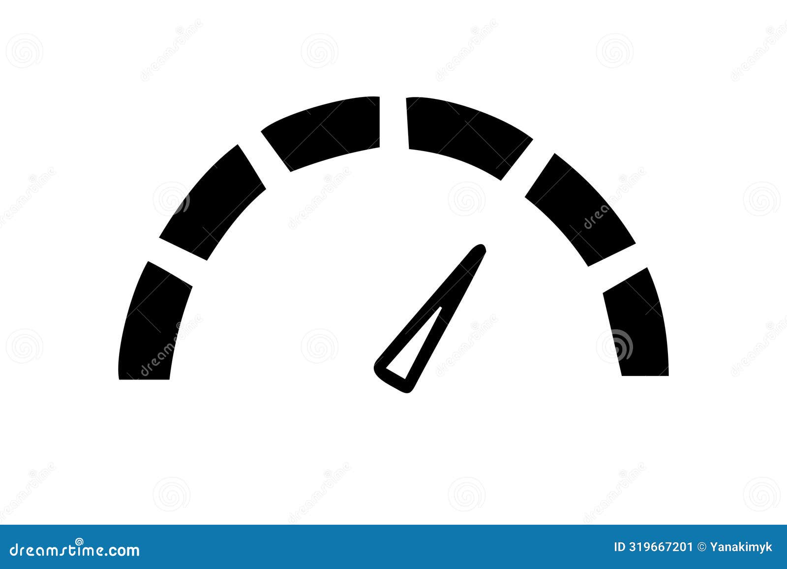 Hand Drawn Doodle Speedometer, Tachometer Icon. Speed Indicator Sign ...