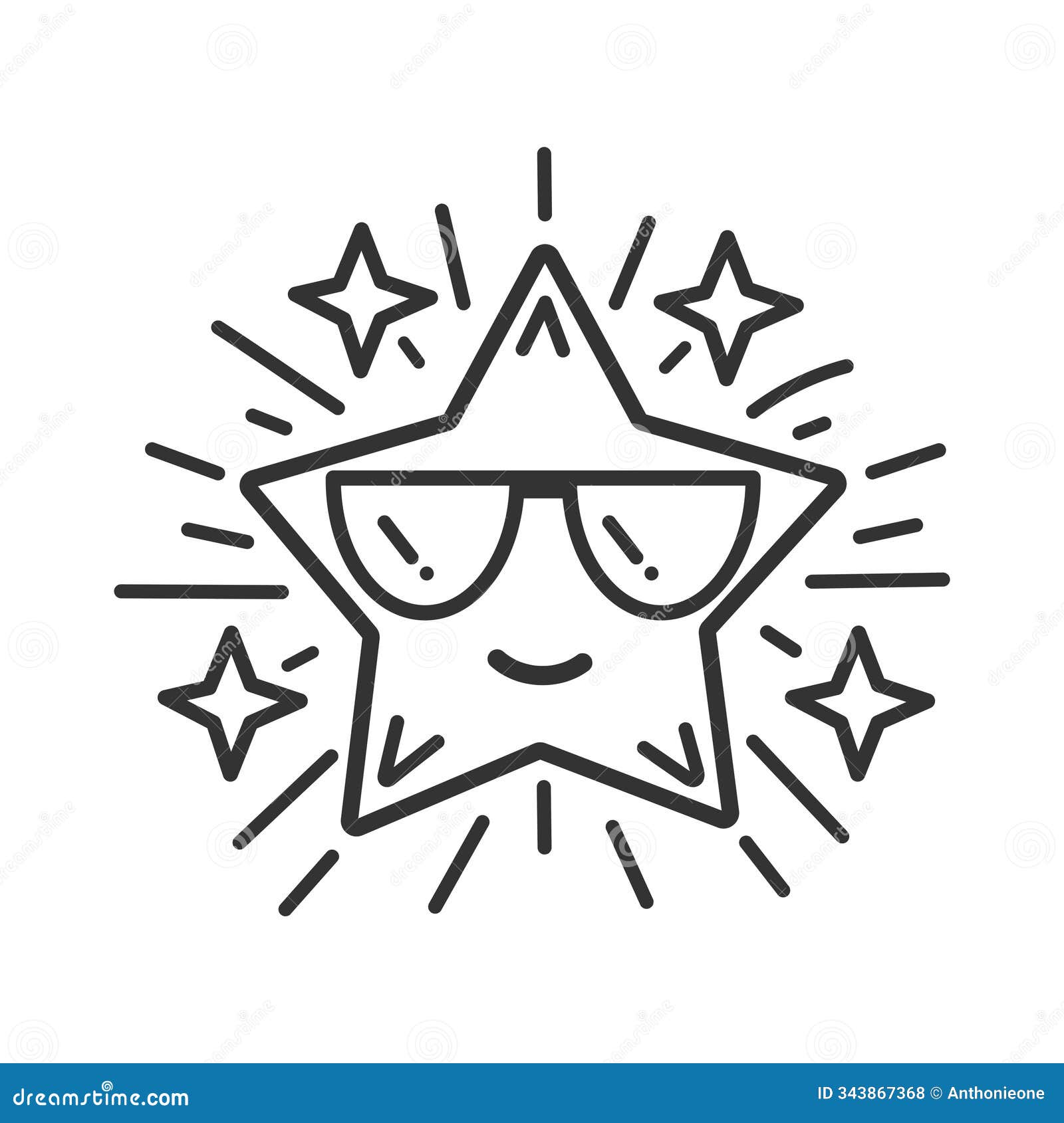 Doodle Star And Cloud Hand Draw Frame And Border Colourful Set Cartoon ...